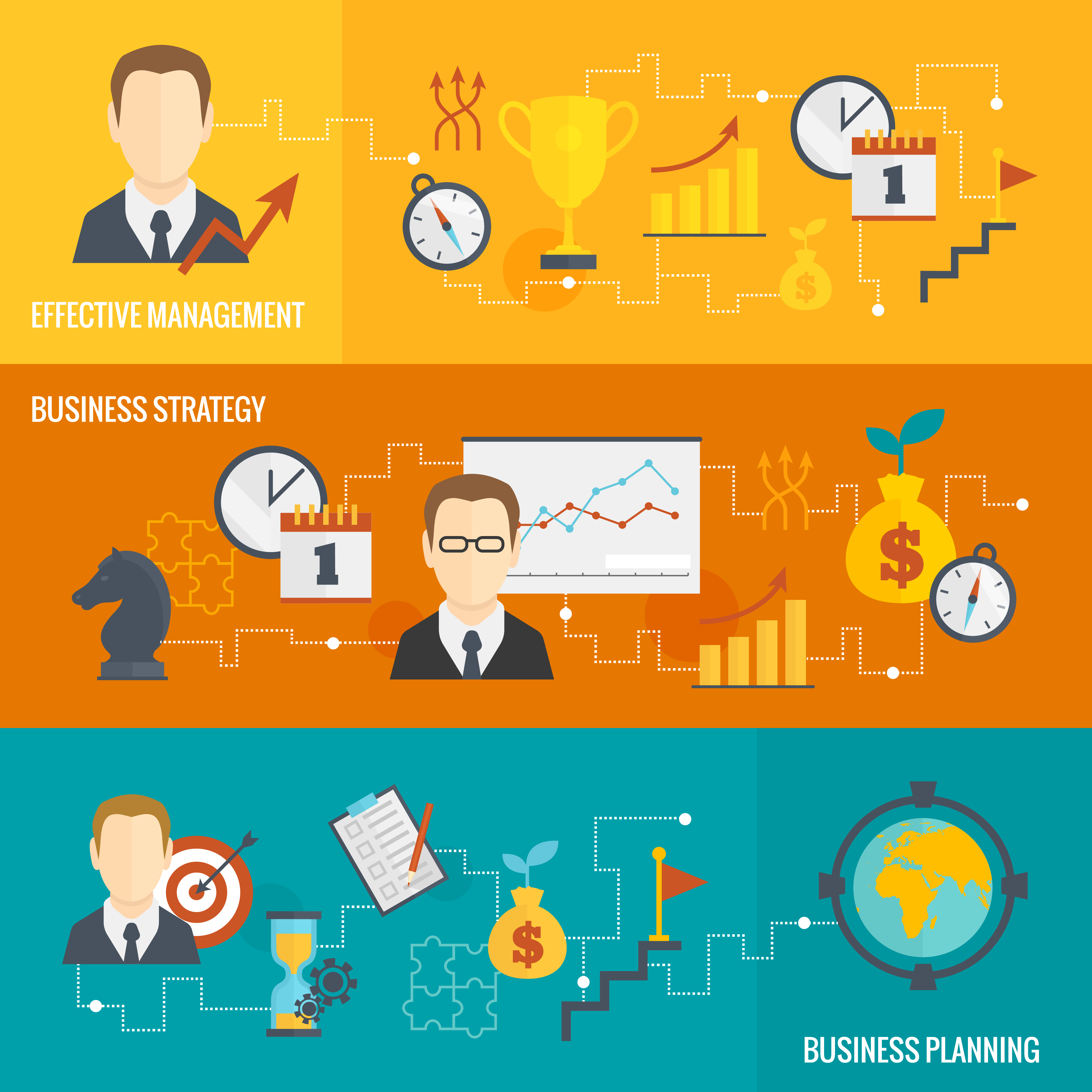 Business strategy planning banner set 439409 Vector Art at Vecteezy Business strategy planning banner set 439409 Vector Art at Vecteezy