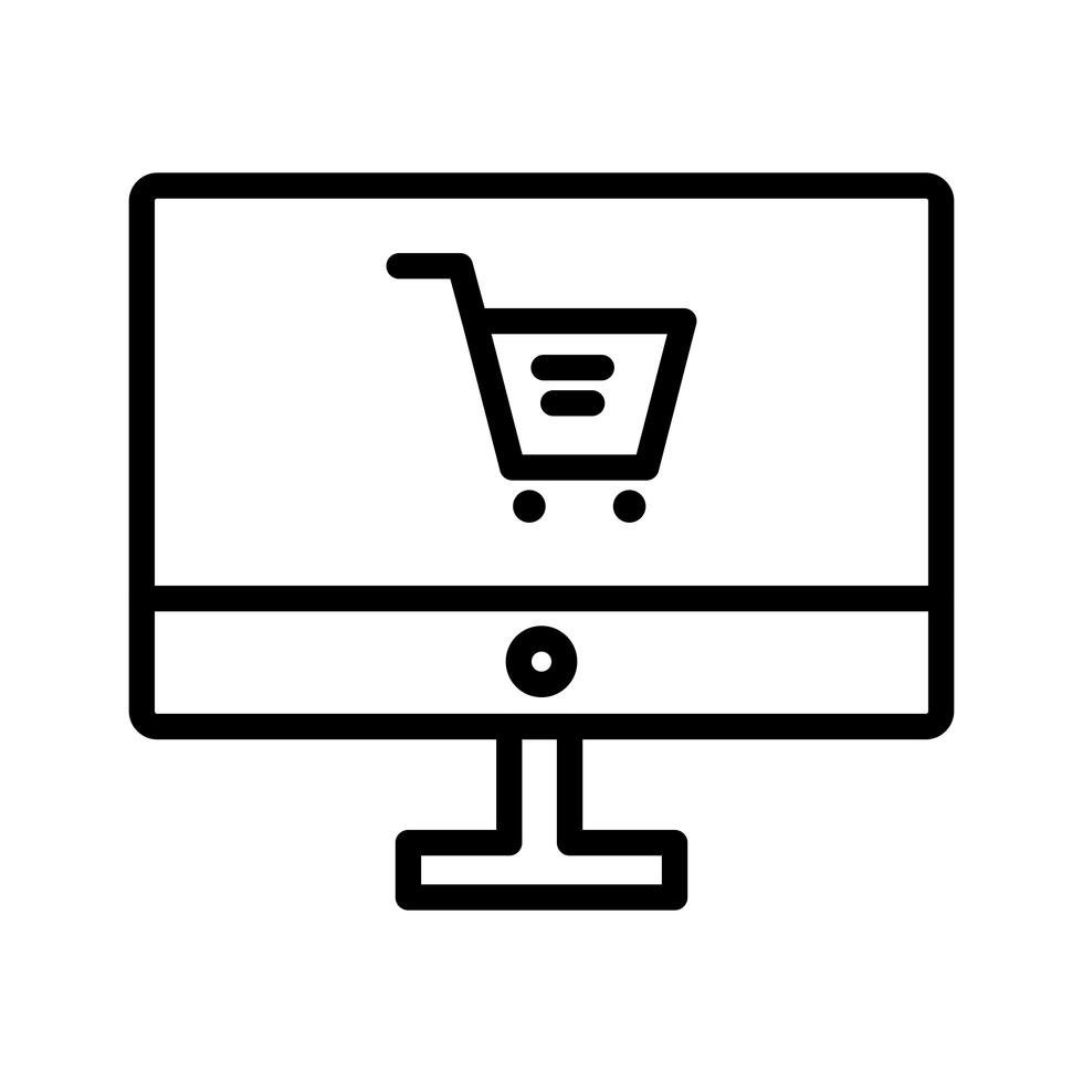 Vector Online Shopping Icon 439489 Vector Art at Vecteezy