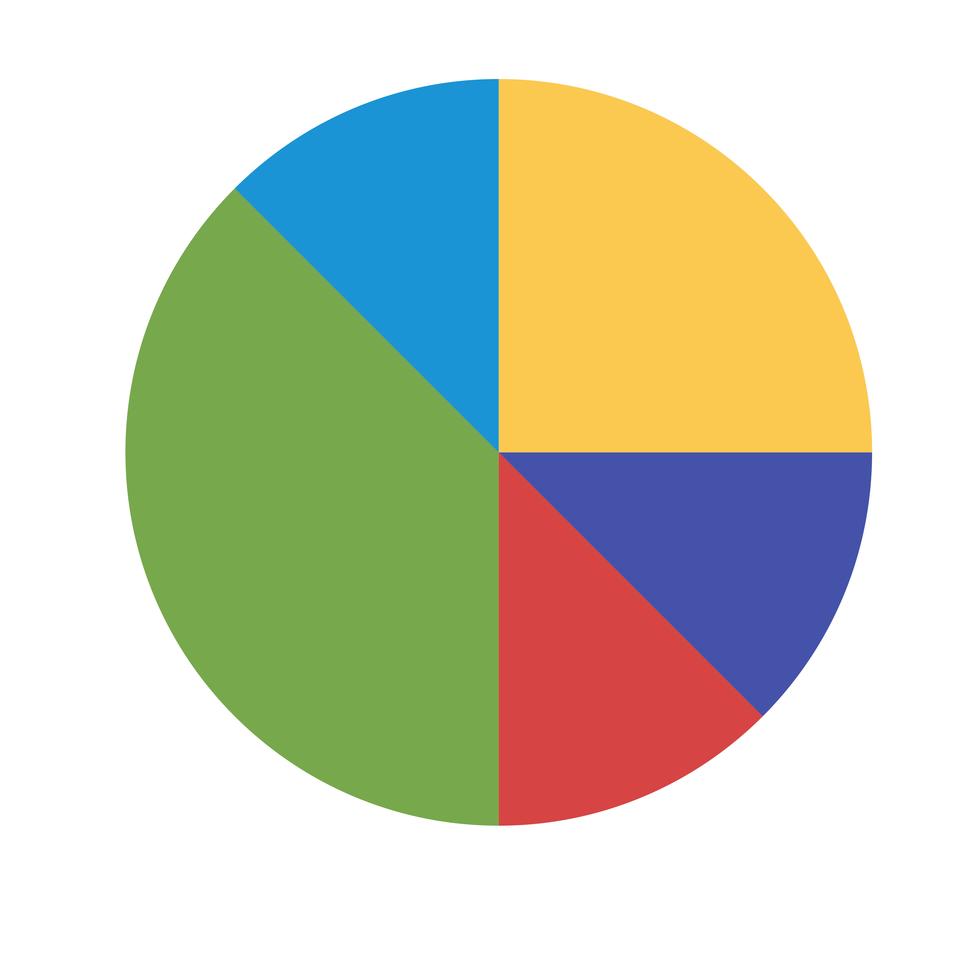 Vector Pie Chart Icon 440671 Vector Art At Vecteezy