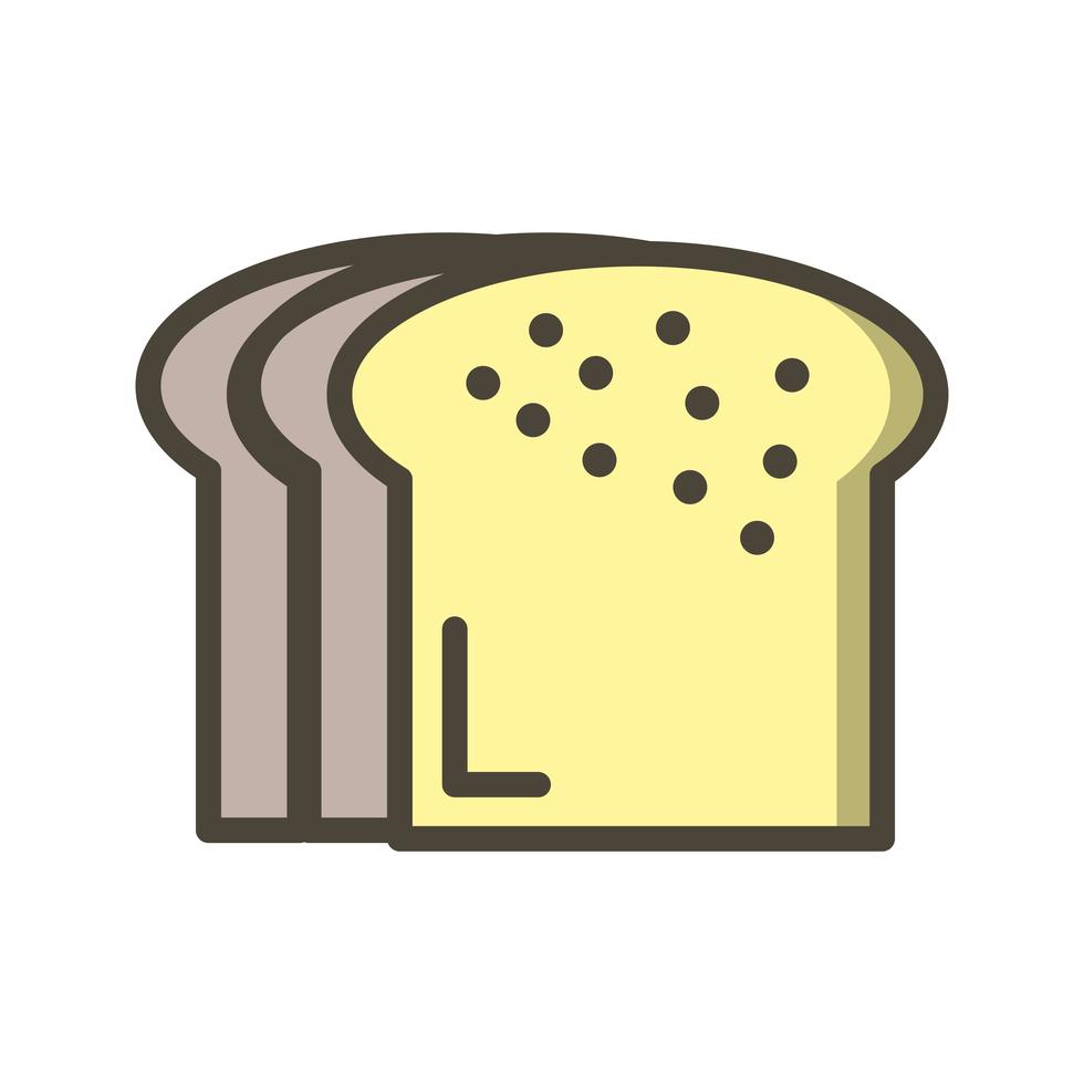 Vector Bread Icon 441449 Vector Art at Vecteezy