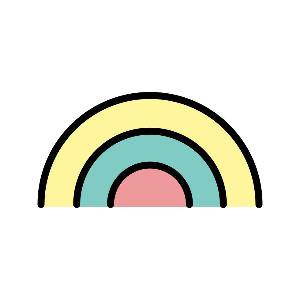 Rainbow Vector Icon 442419 Vector Art at Vecteezy