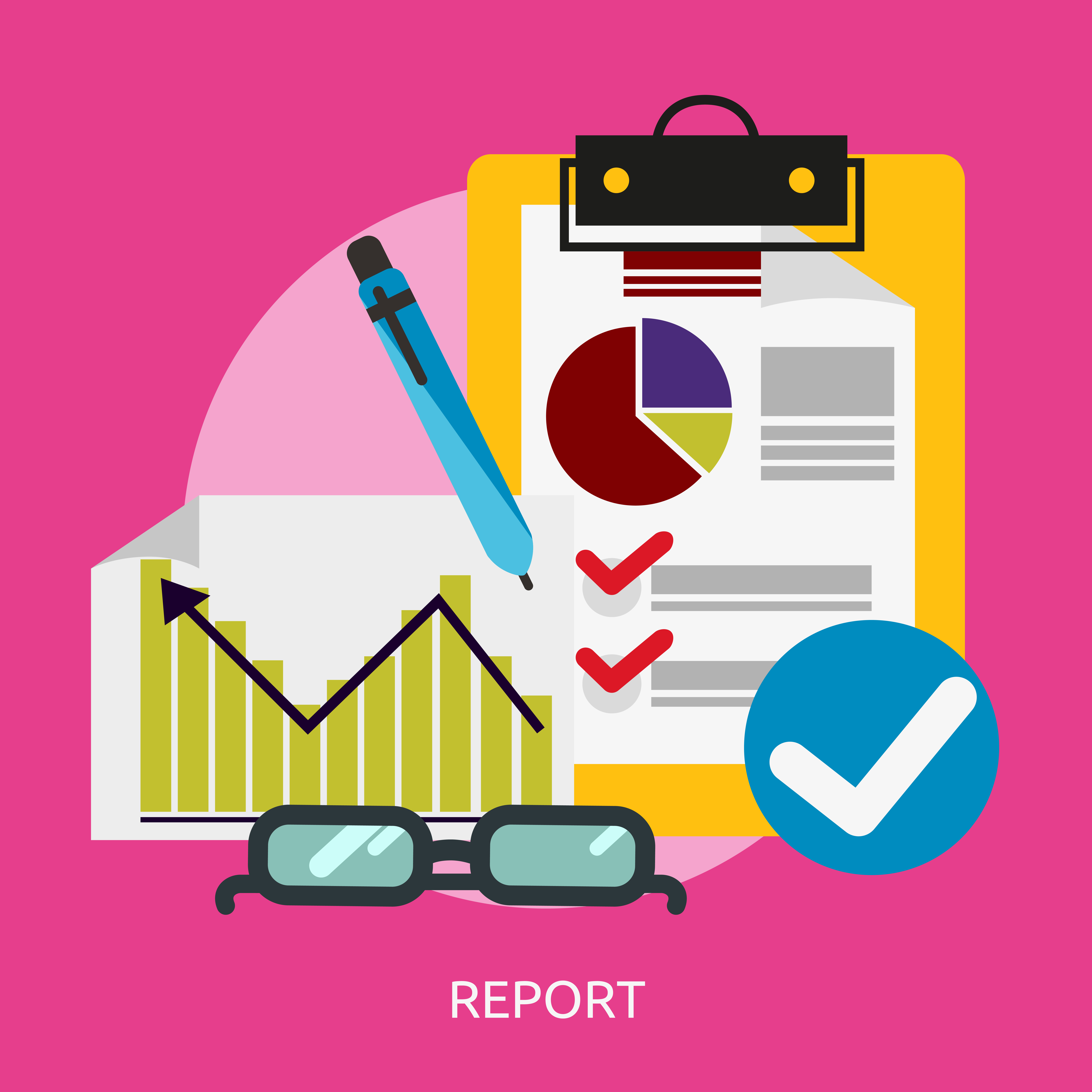 Report Conceptual illustration Design 442701 Vector Art at Vecteezy Report Conceptual illustration Design 442701 Vector Art at Vecteezy