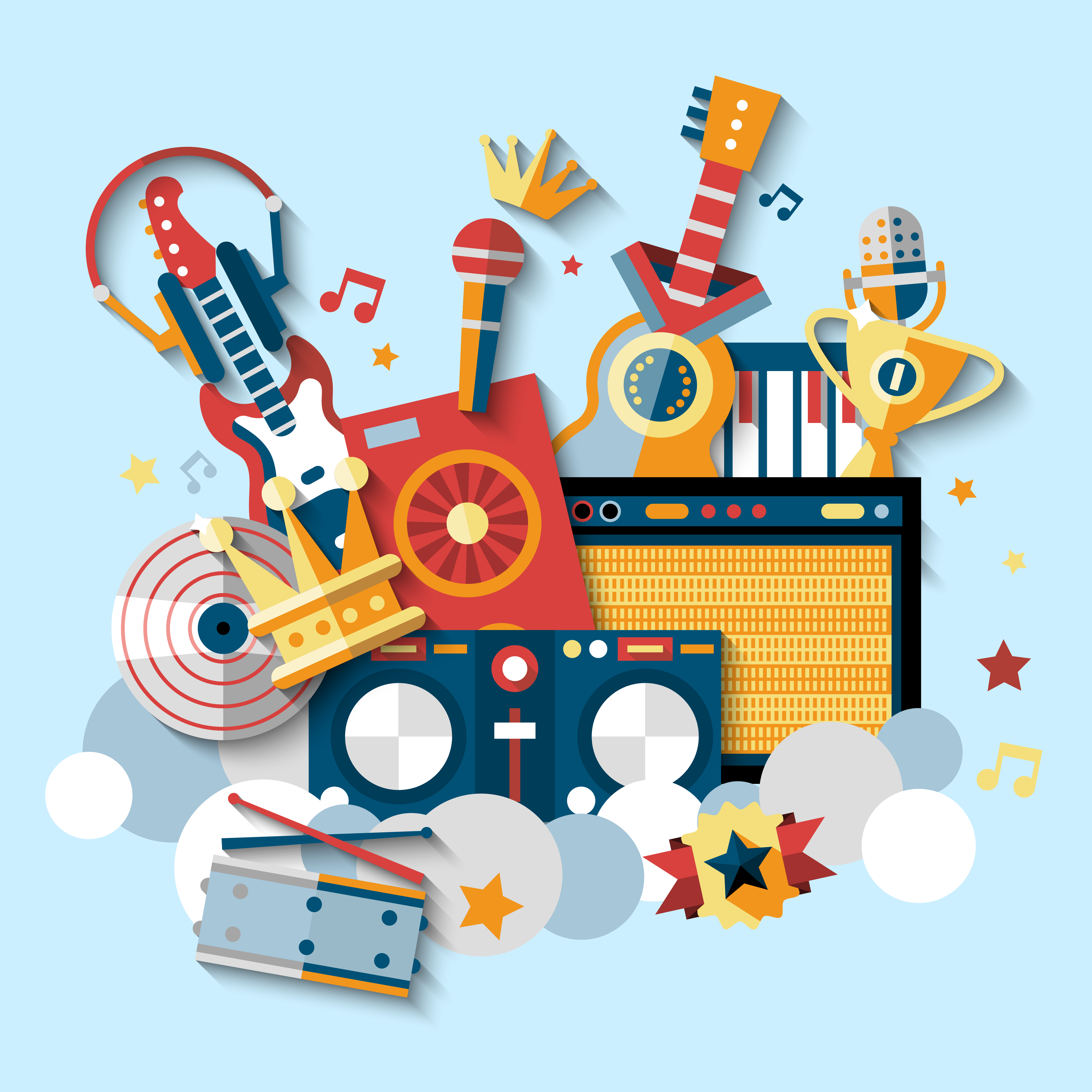 Musical instruments set 443227 Vector Art at Vecteezy Musical instruments set 443227 Vector Art at Vecteezy