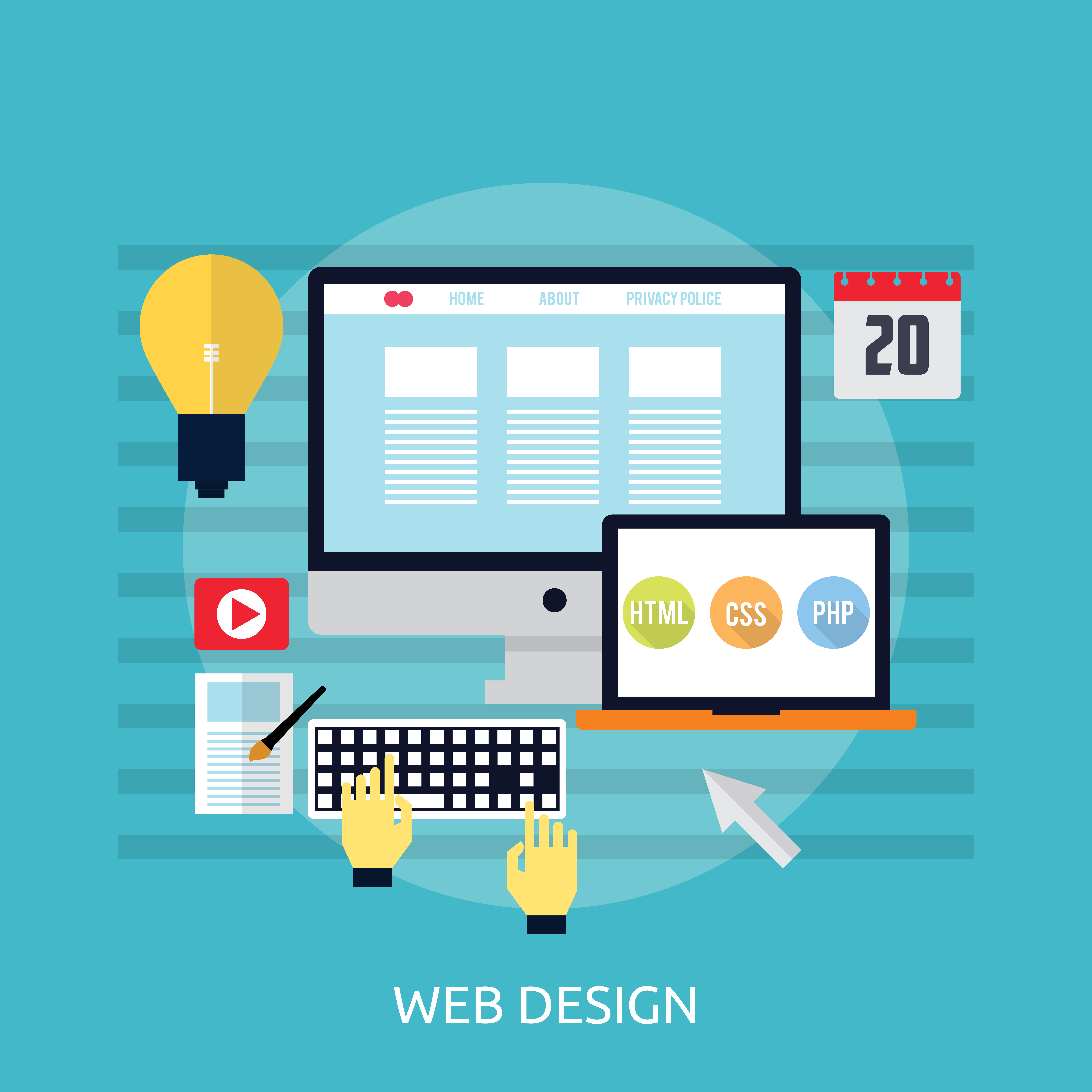 Web Design Conceptual Illustration Design 443360 Vector Art At Vecteezy