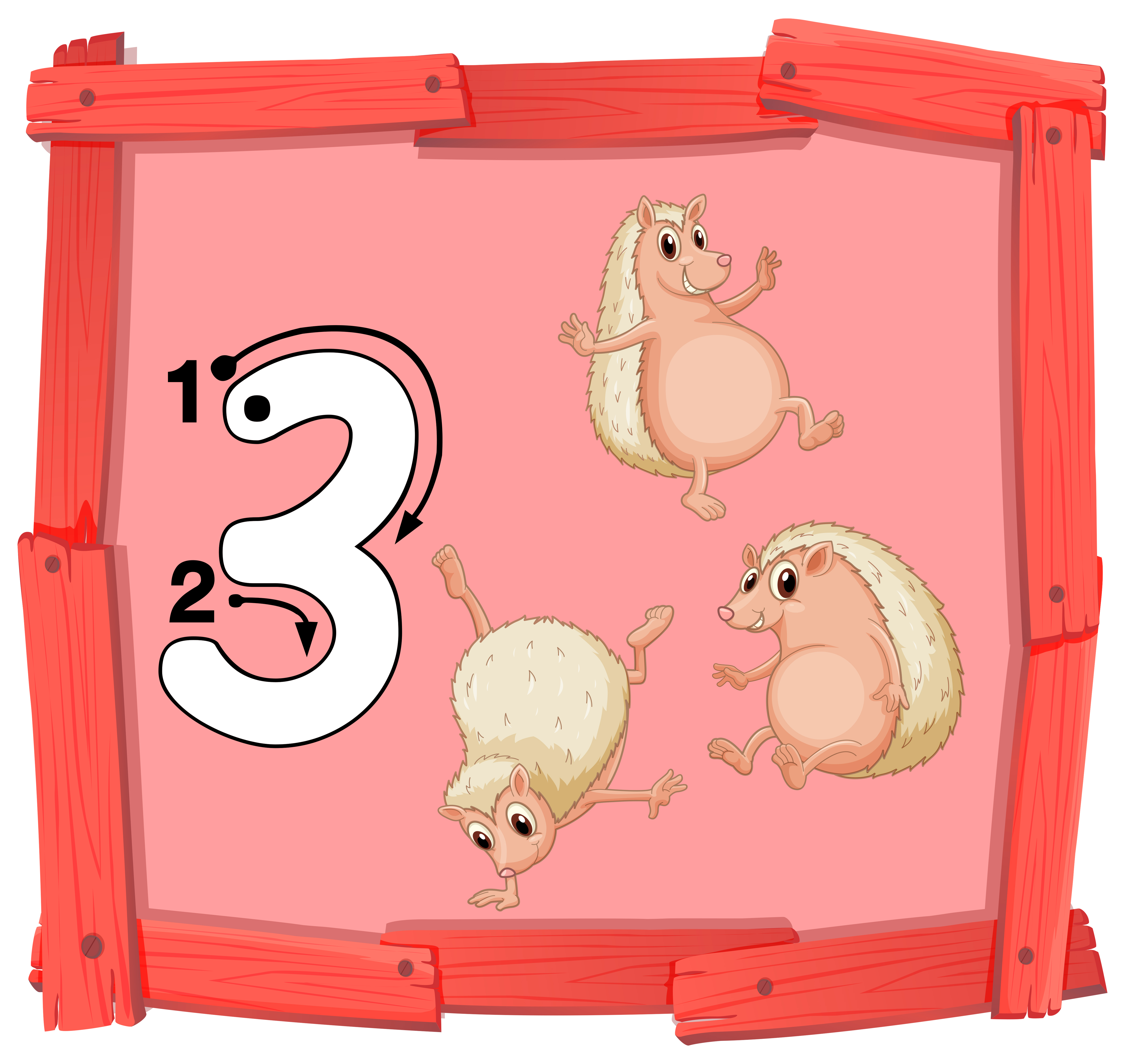 Number three tracing guide 444483 Vector Art at Vecteezy Number three tracing guide 444483 Vector Art at Vecteezy