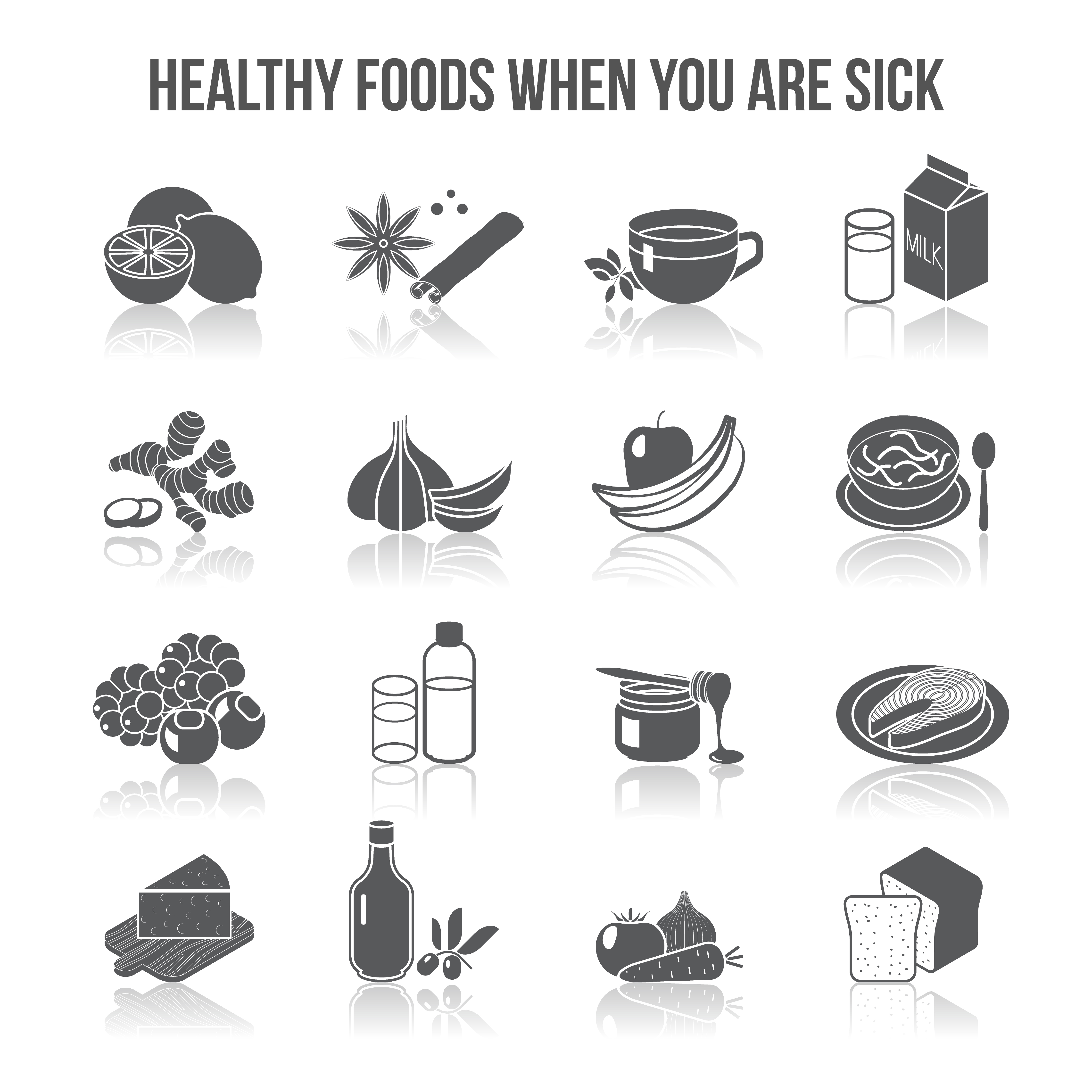 Healthy Food Icons 444696 Vector Art at Vecteezy