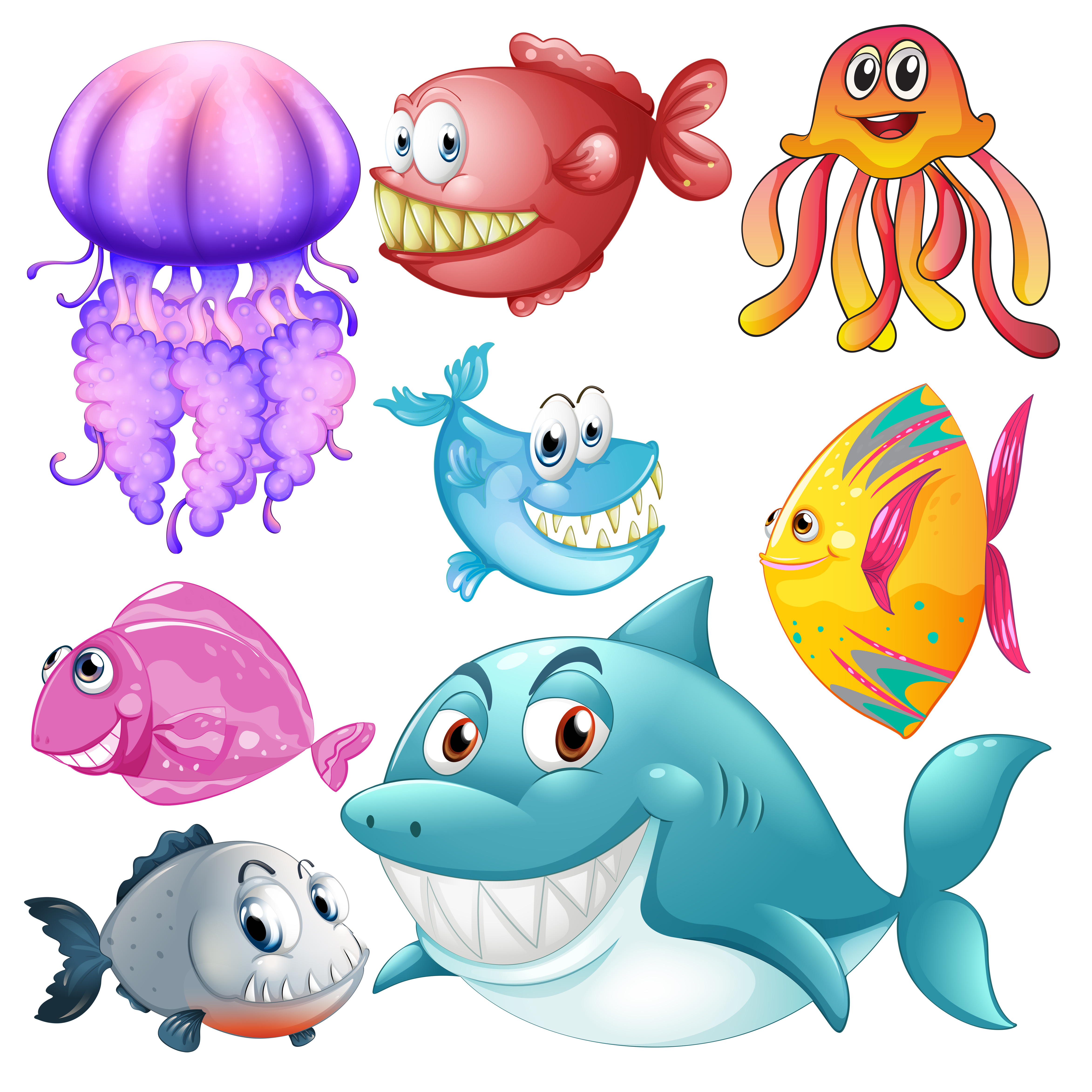 Different Types Of Sea Animals 447057 Vector Art At Vecteezy different-types-of-sea-animals-447057-vector-art-at-vecteezy