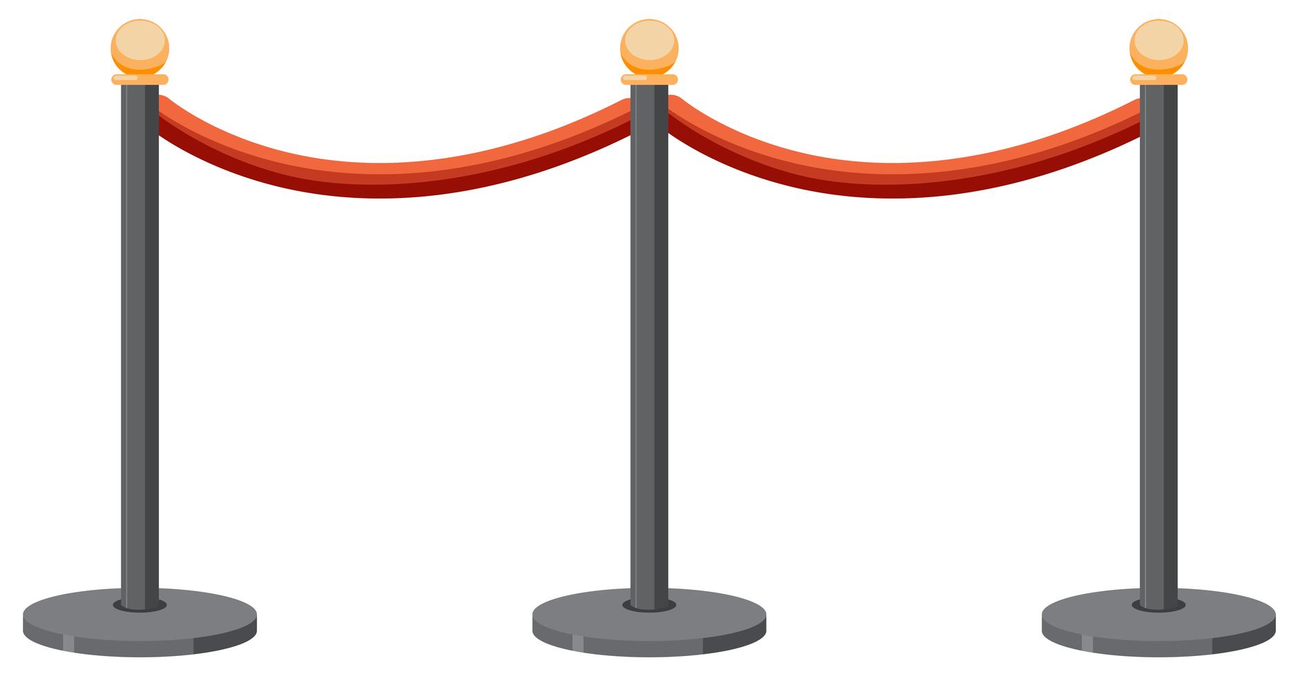Queue stands in white background 448065 Vector Art at Vecteezy