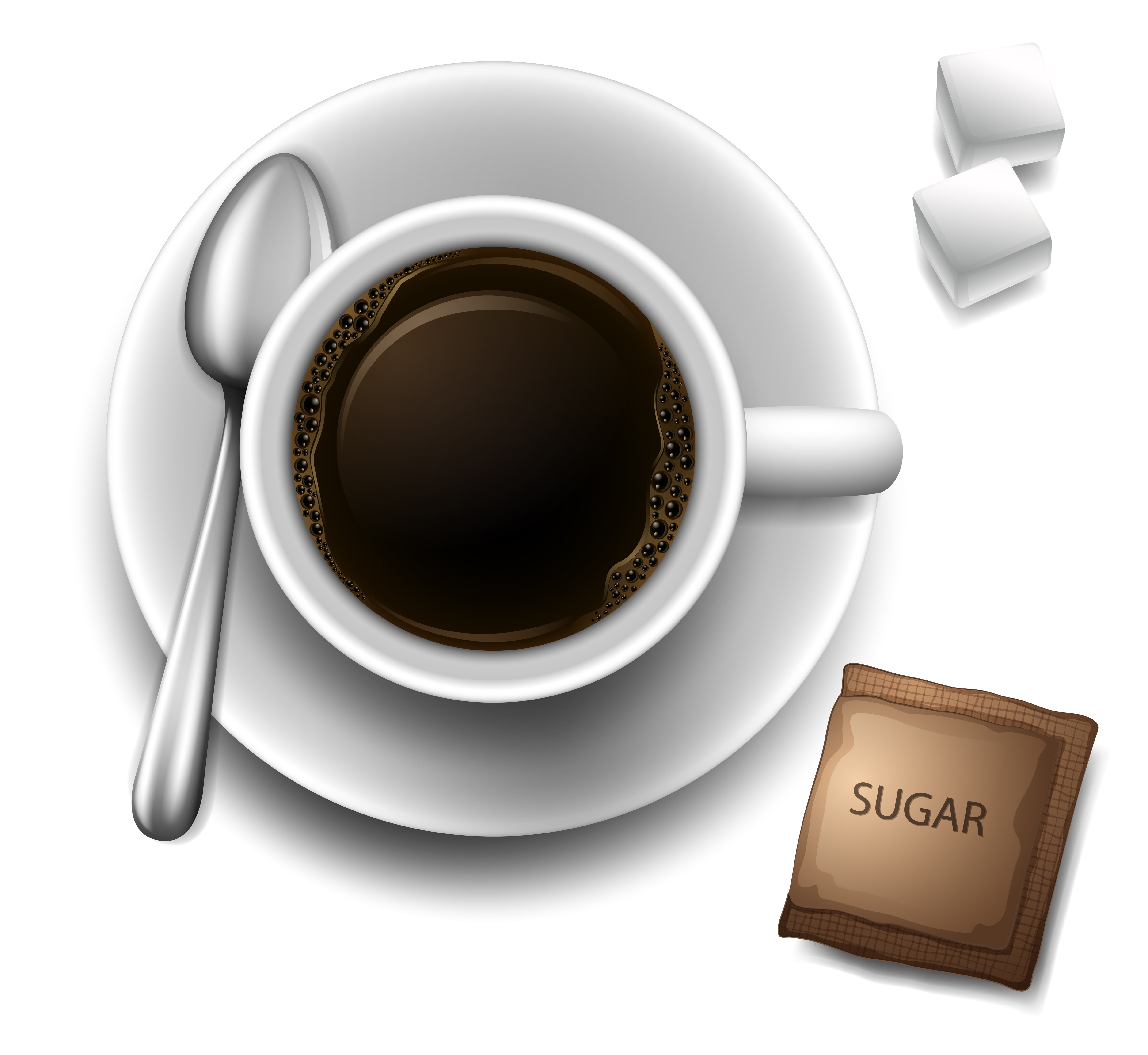 Une Vue De Dessus Dune Tasse Avec Un Café Telecharger Vectoriel Gratuit Clipart Graphique