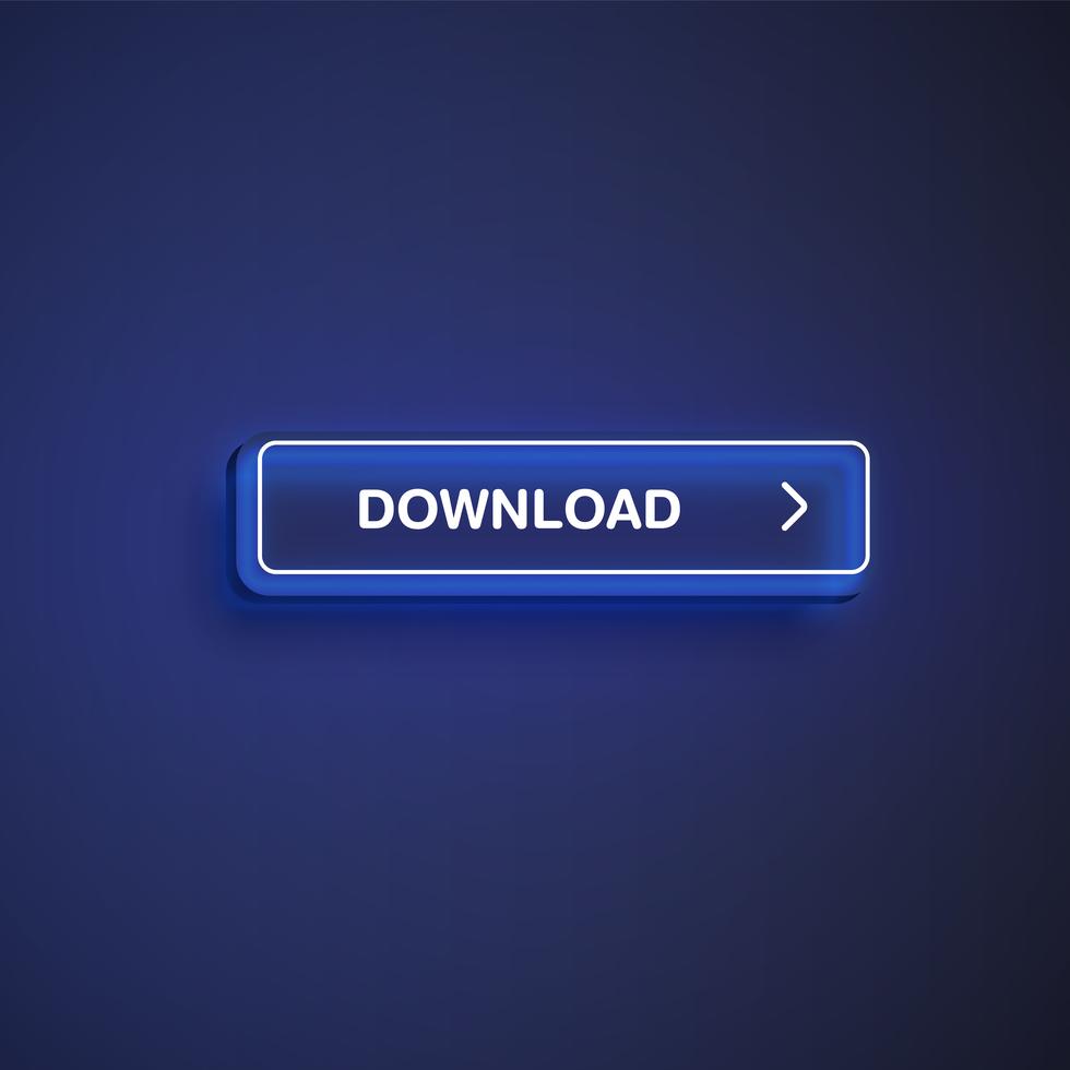 High detailed neon button, vector illustration 451403 Vector Art at ...