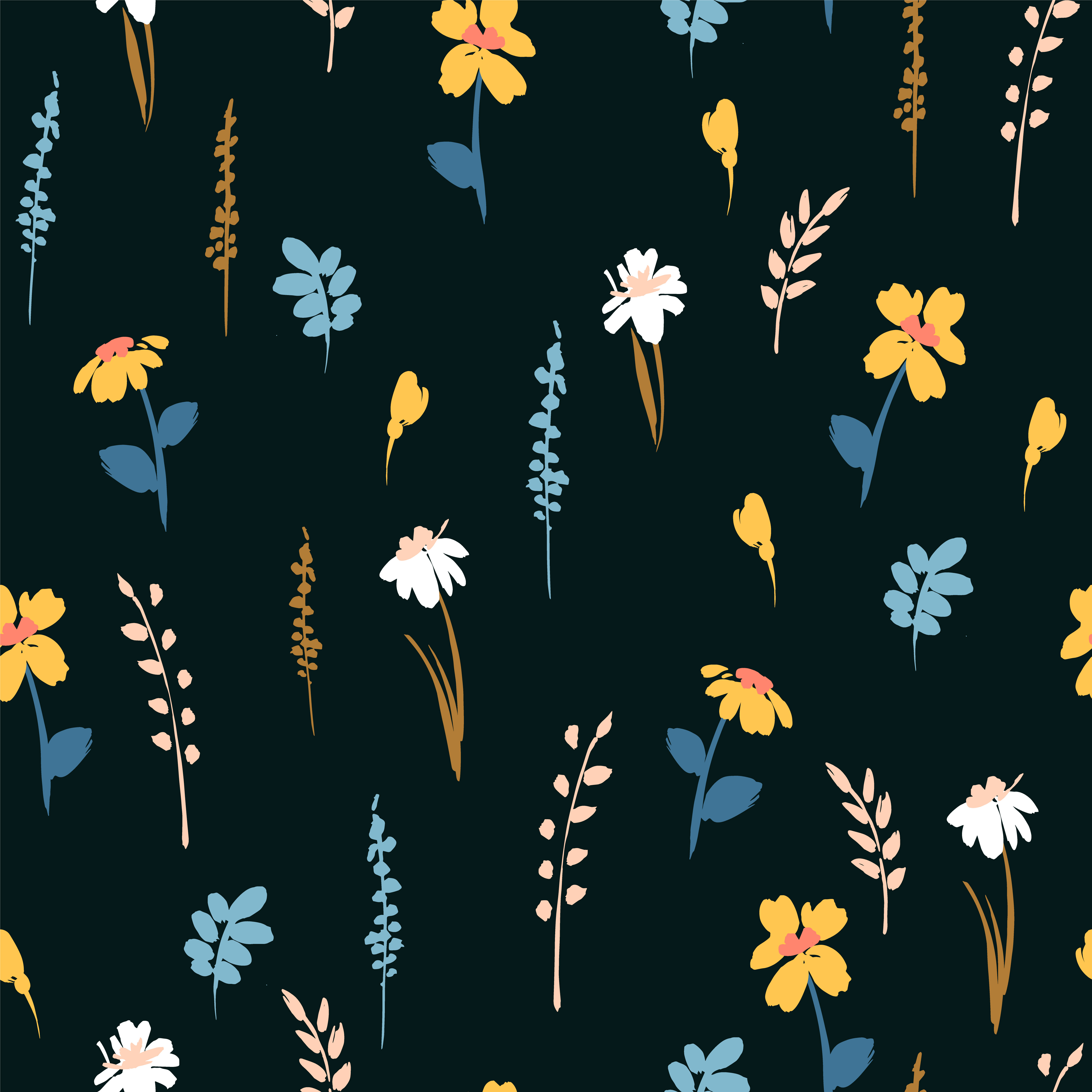 Floral Abstract Seamless Pattern 452320 Vector Art At Vecteezy