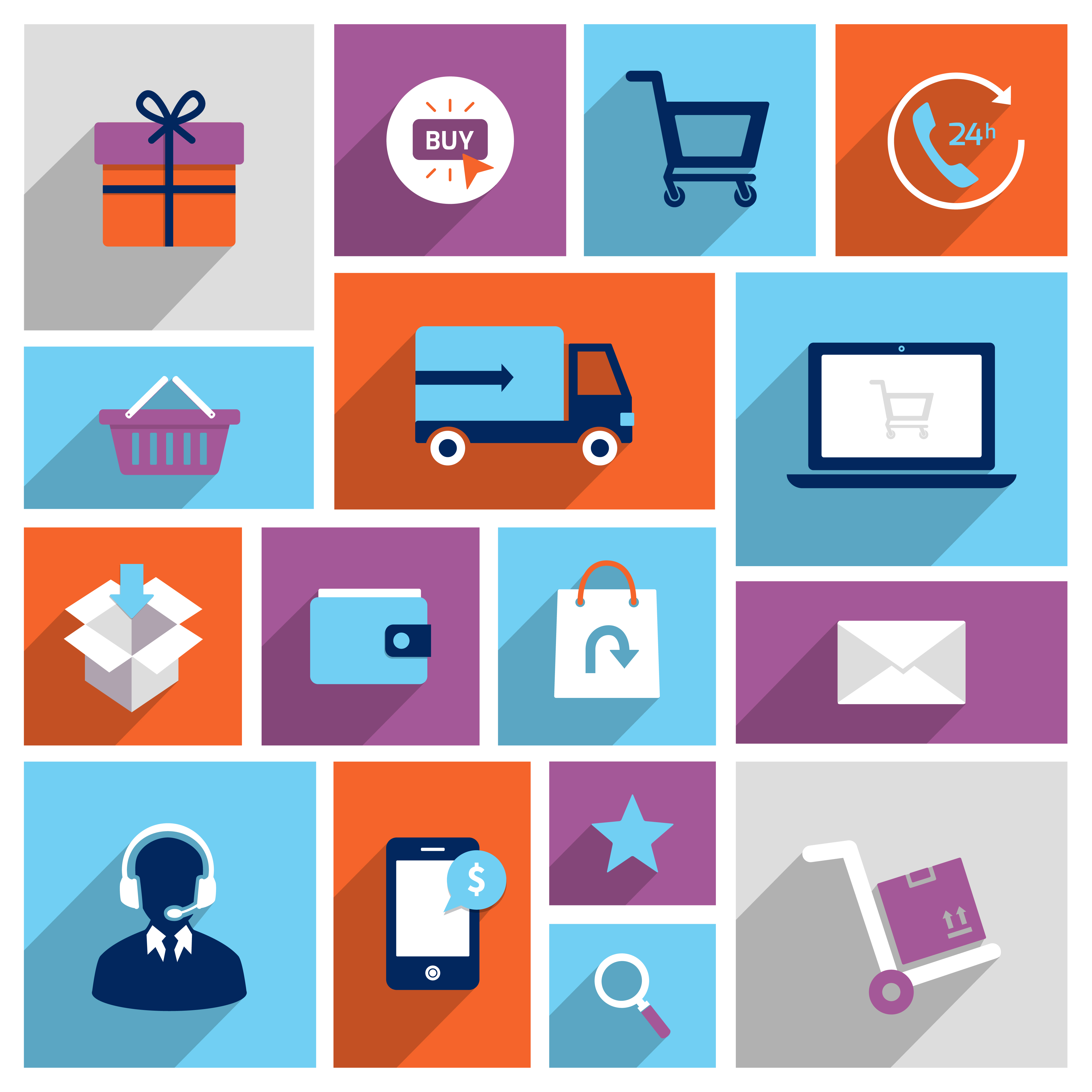Shopping e-commerce icons 452819 Vector Art at Vecteezy Shopping e-commerce icons 452819 Vector Art at Vecteezy