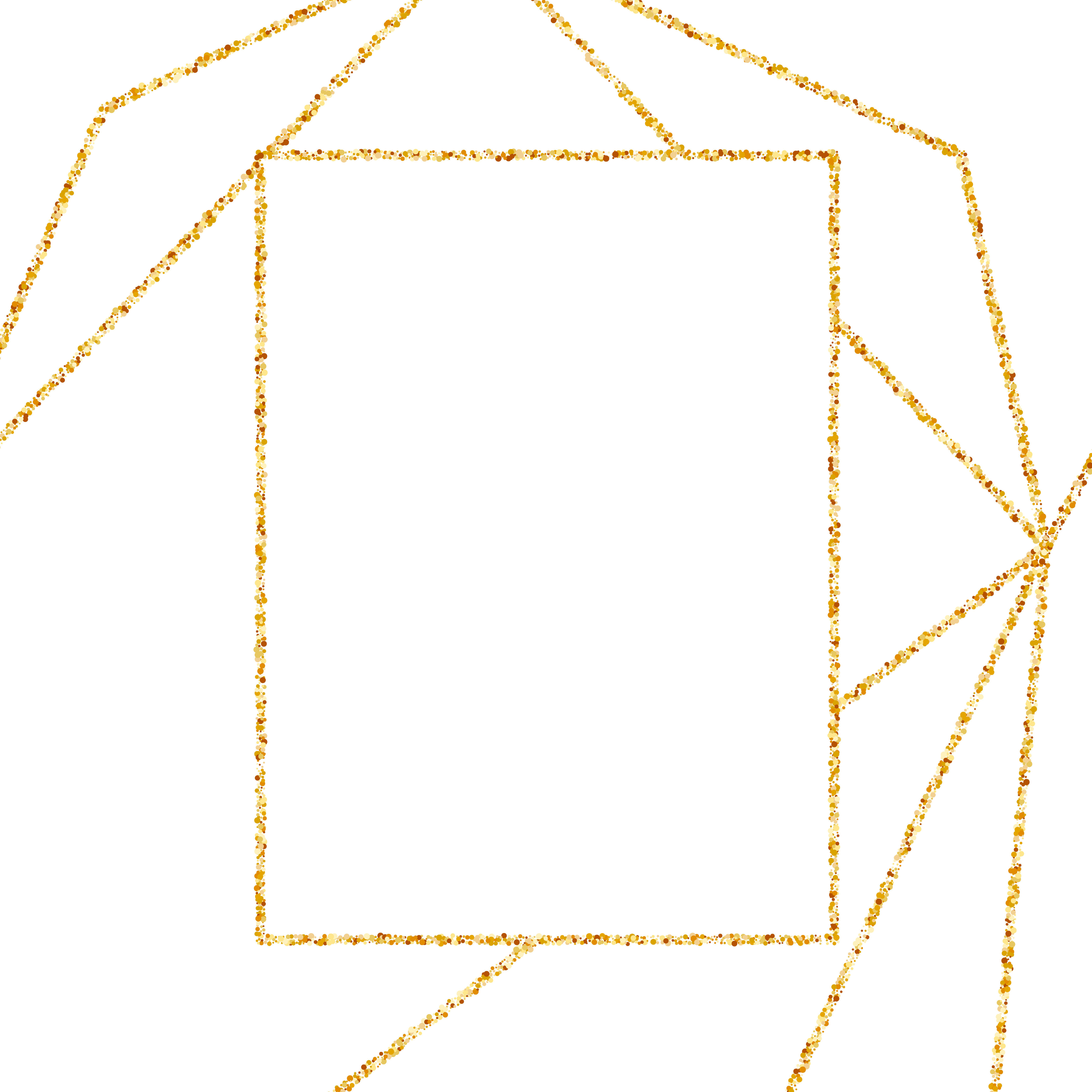 Geometric gold frame for wedding or birthday invitation background ... Geometric gold frame for wedding or birthday invitation background ...