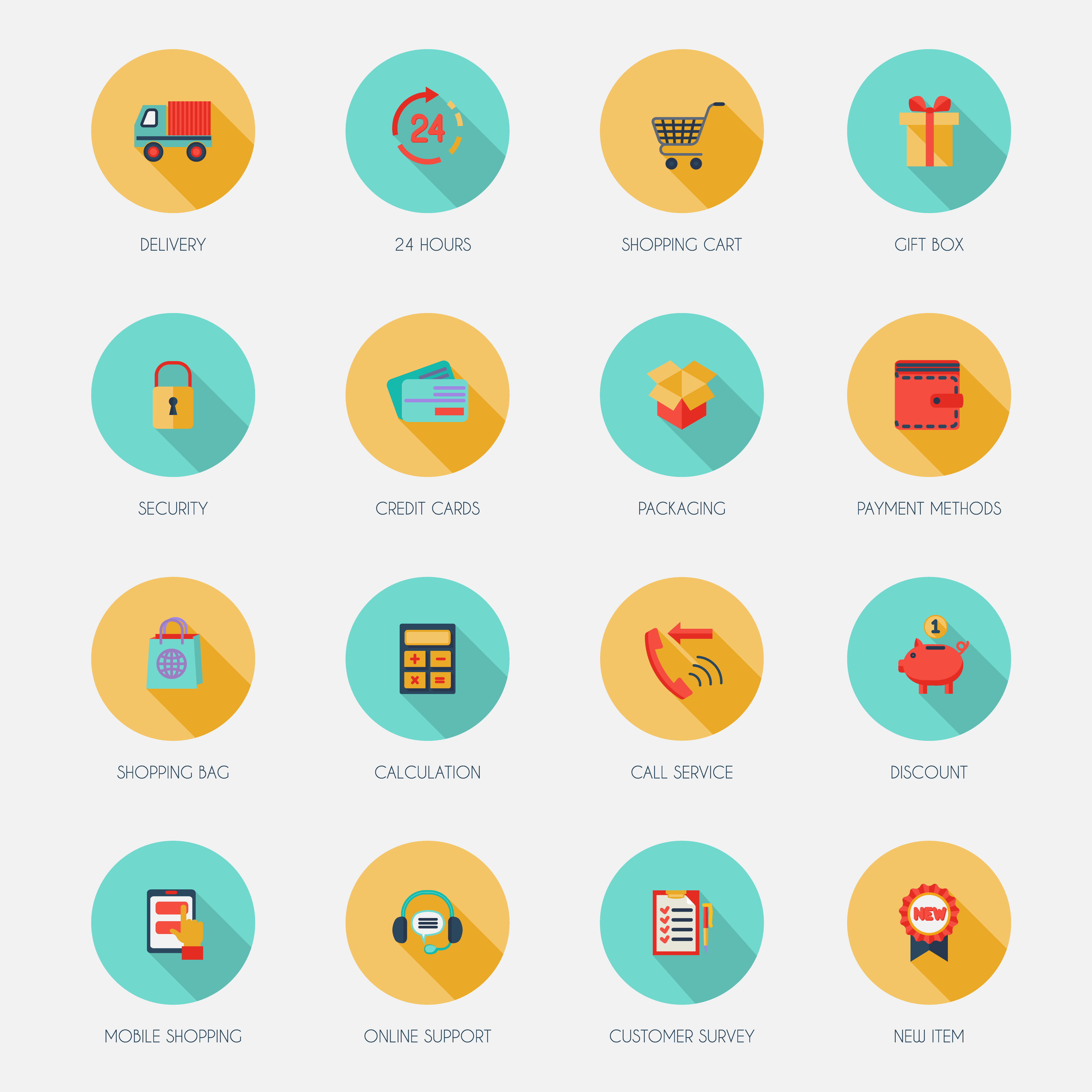 Shopping E-commerce Icons Flat 459612 Vector Art at Vecteezy Shopping E-commerce Icons Flat 459612 Vector Art at Vecteezy