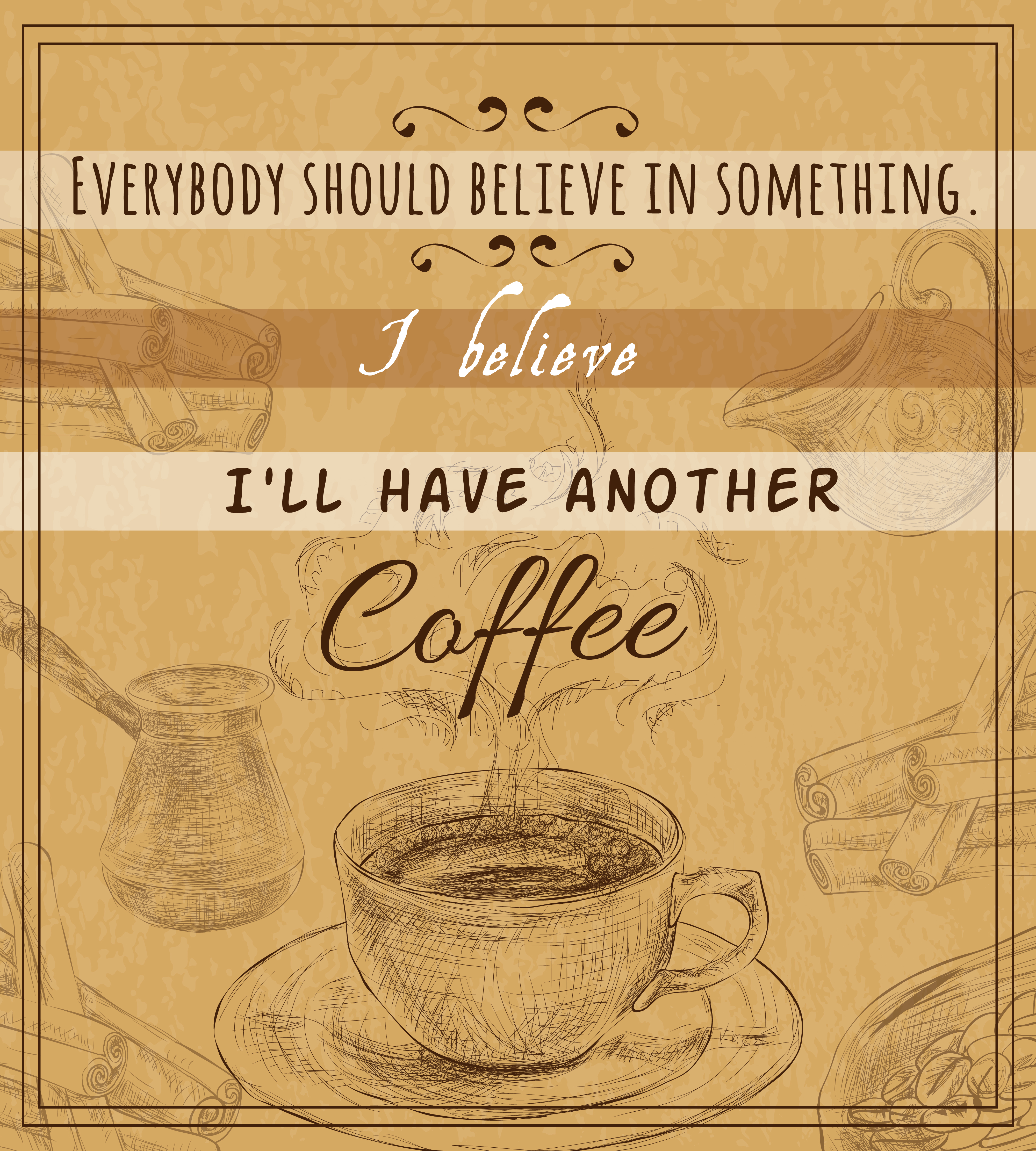 Coffee set retro poster 459640 Vector Art at Vecteezy Coffee set retro poster 459640 Vector Art at Vecteezy