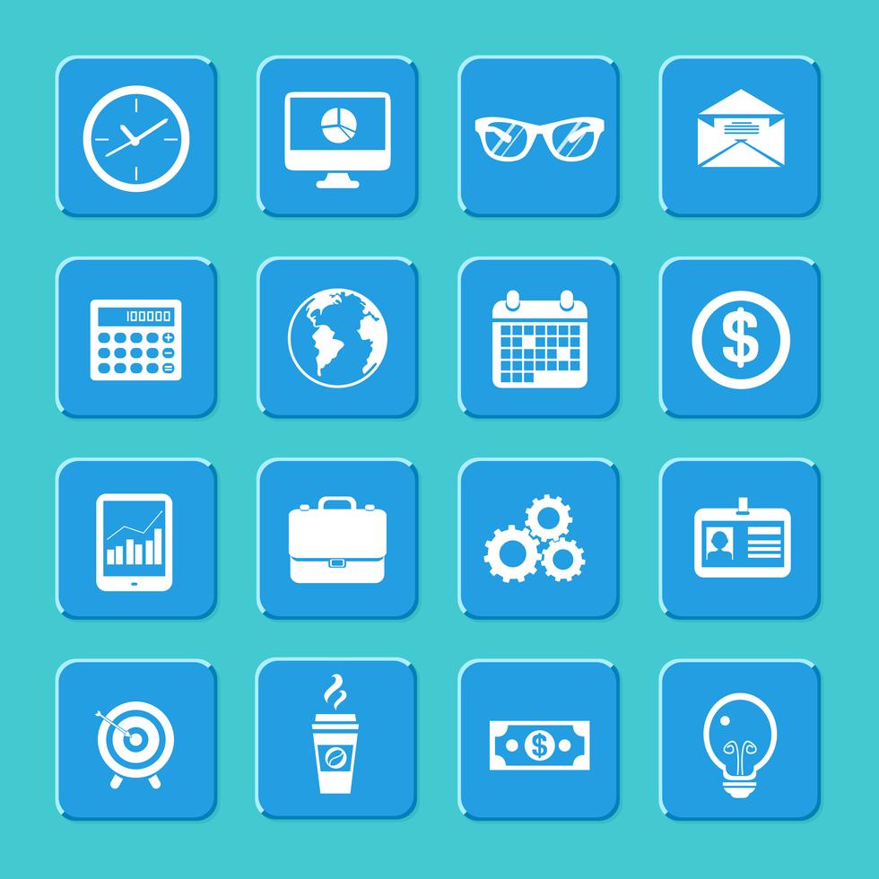 Business Icons Set 460126 Vector Art at Vecteezy
