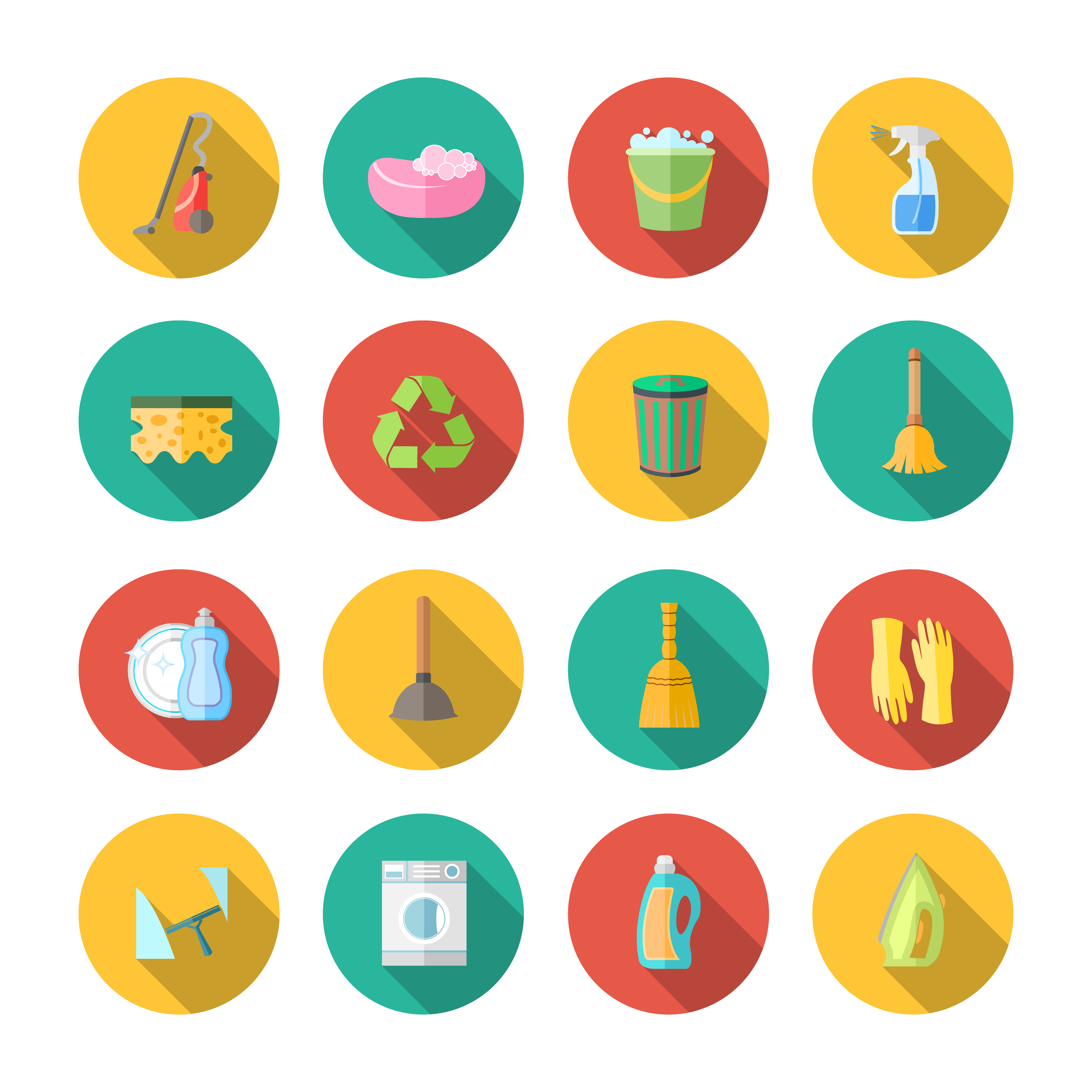 Cleaning Icons Flat Set 460292 Vector Art at Vecteezy Cleaning Icons Flat Set 460292 Vector Art at Vecteezy