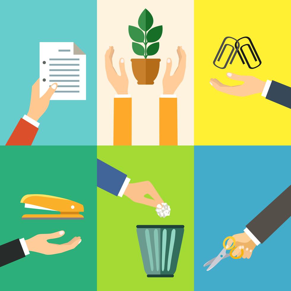 Business hands icons 460468 Vector Art at Vecteezy