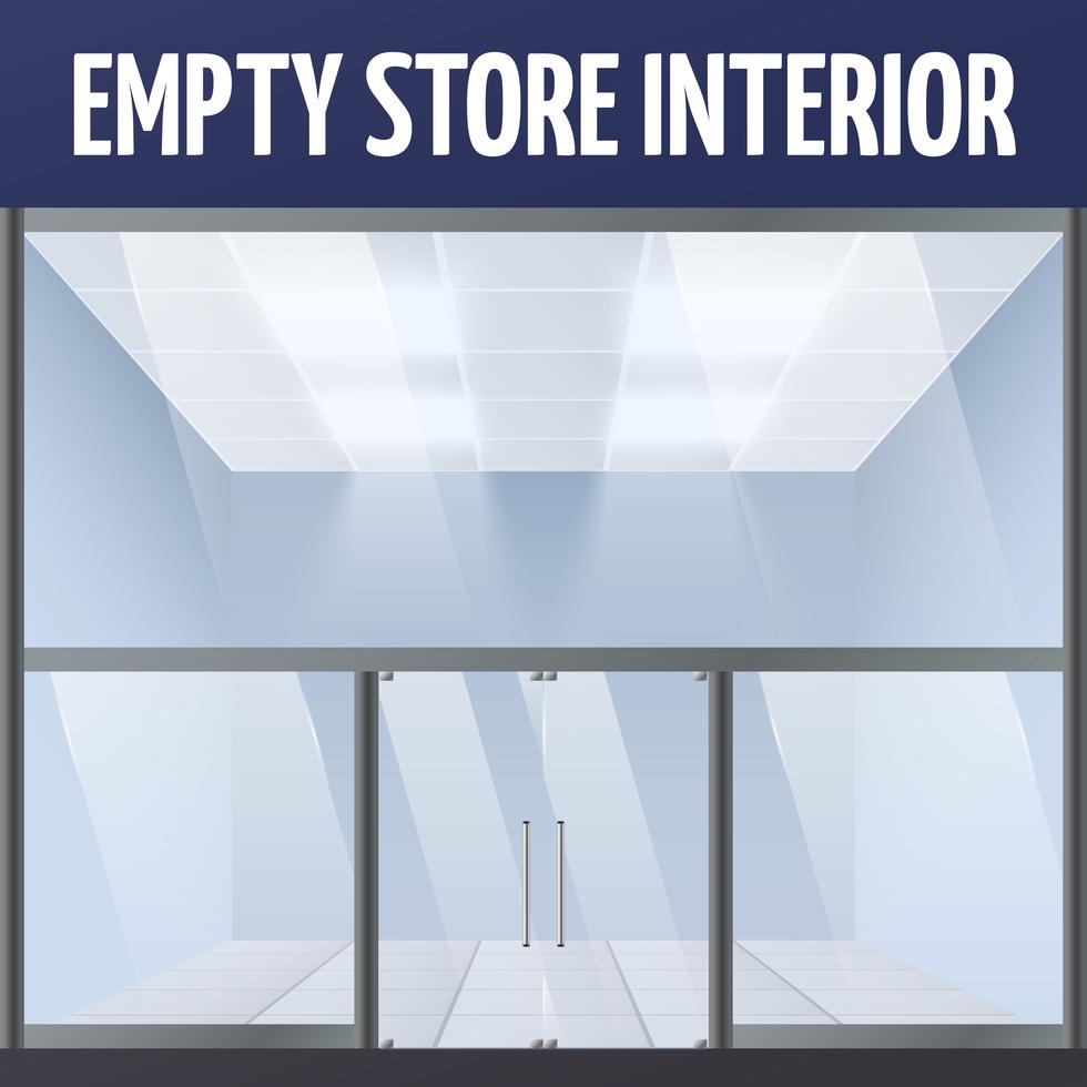 Empty store interior 460516 Vector Art at Vecteezy
