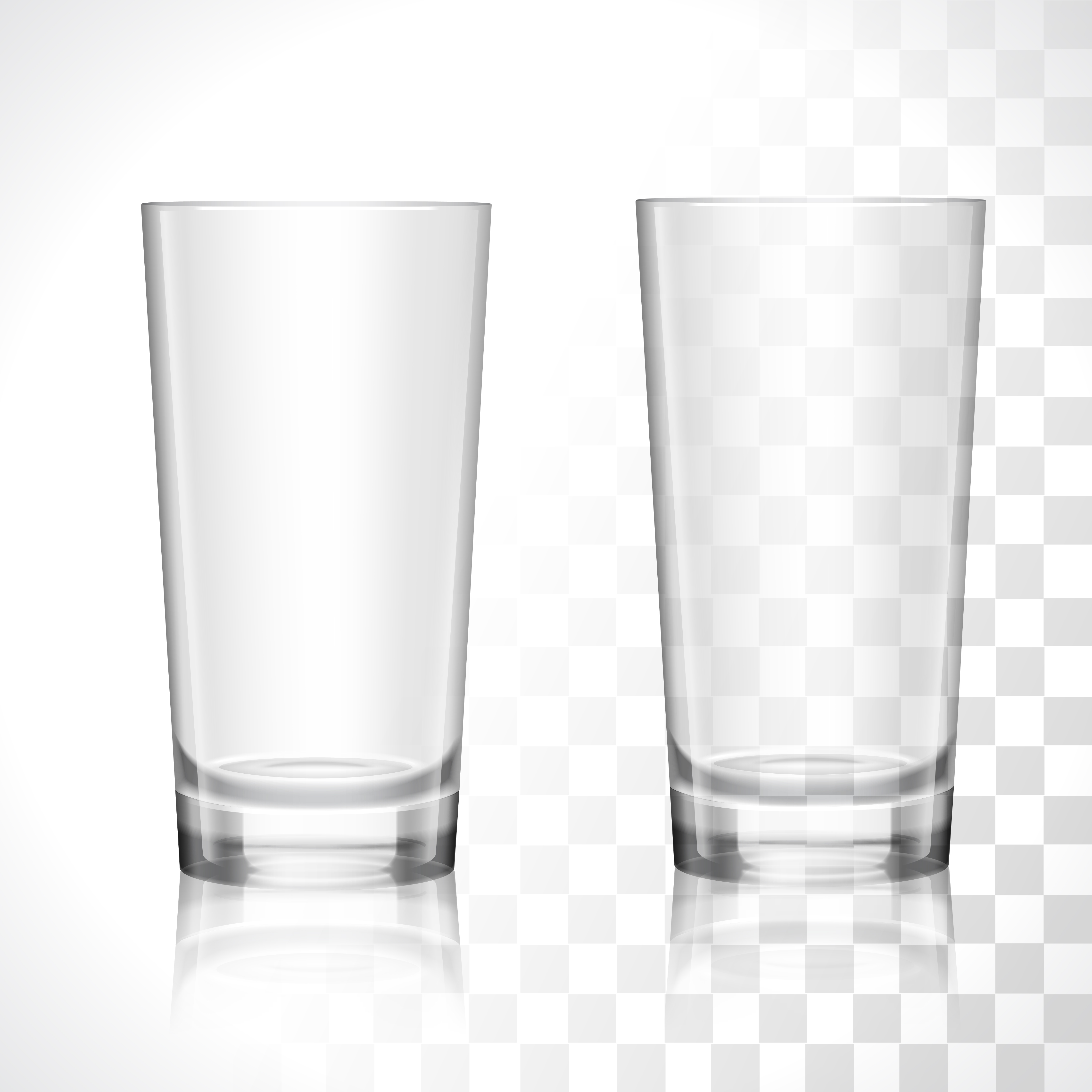 Empty Glasses Set 460588 Vector Art At Vecteezy