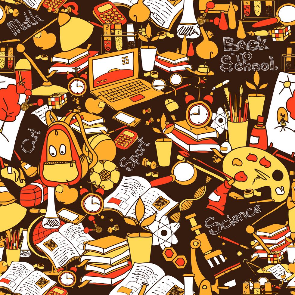 School Seamless Pattern 461950 Vector Art at Vecteezy