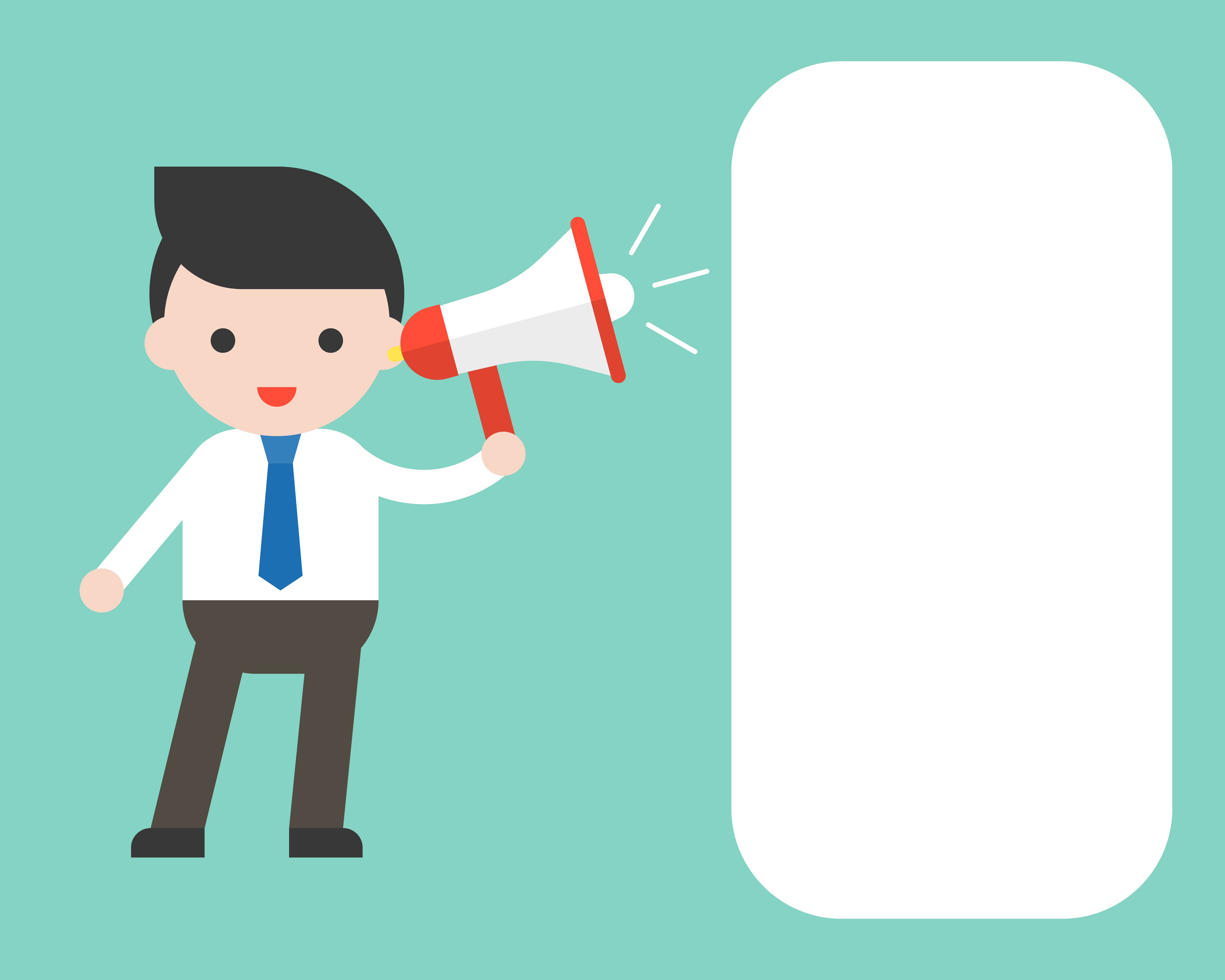 Businessman hold megaphone and blank speech bubble 464273 Vector Art at ... Businessman hold megaphone and blank speech bubble 464273 Vector Art at ...