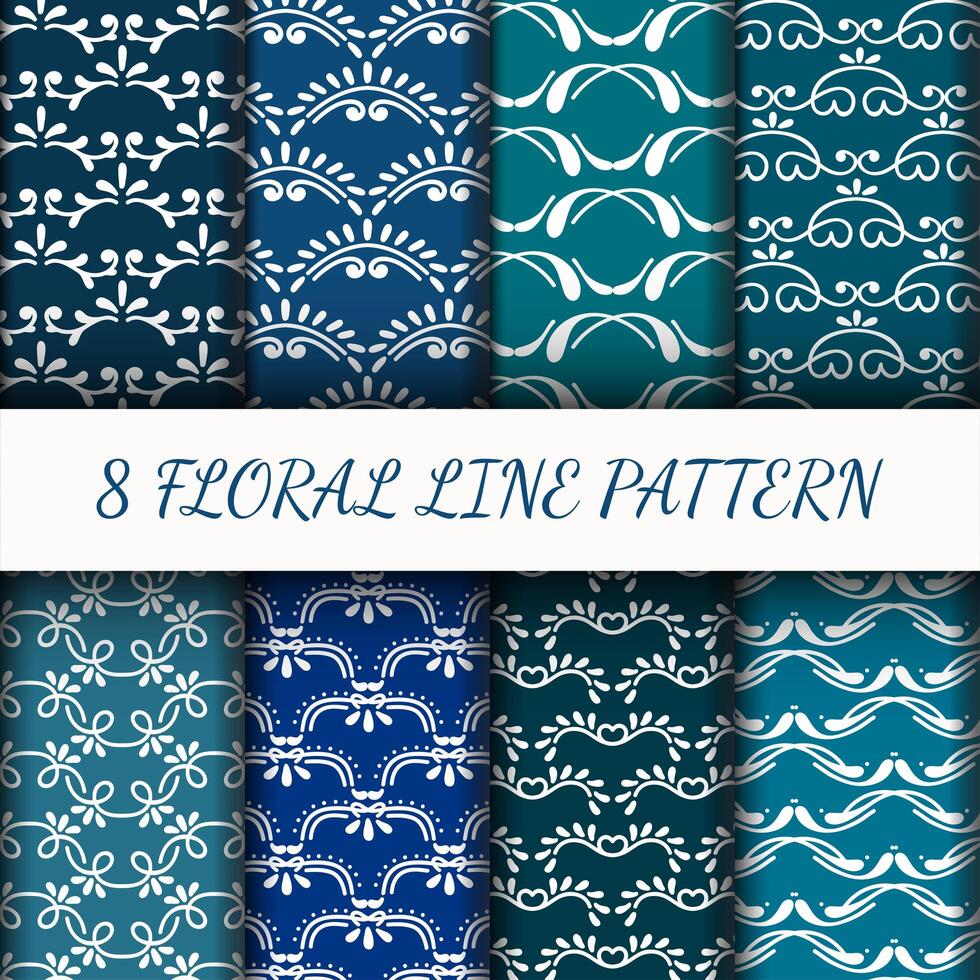 8 Set Abstract Line Art Pattern 465972 Vector Art at Vecteezy