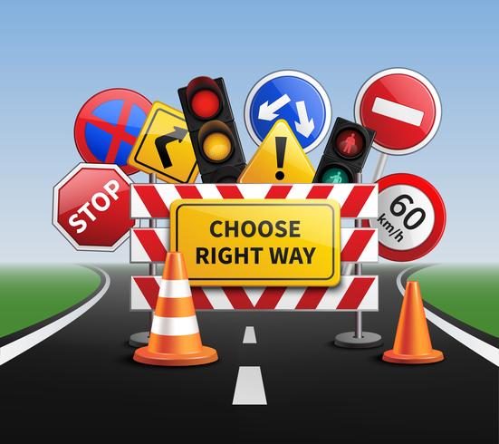 Choose Right Way Realistic Concept 466341 Vector Art at Vecteezy Choose Right Way Realistic Concept 466341 Vector Art at Vecteezy