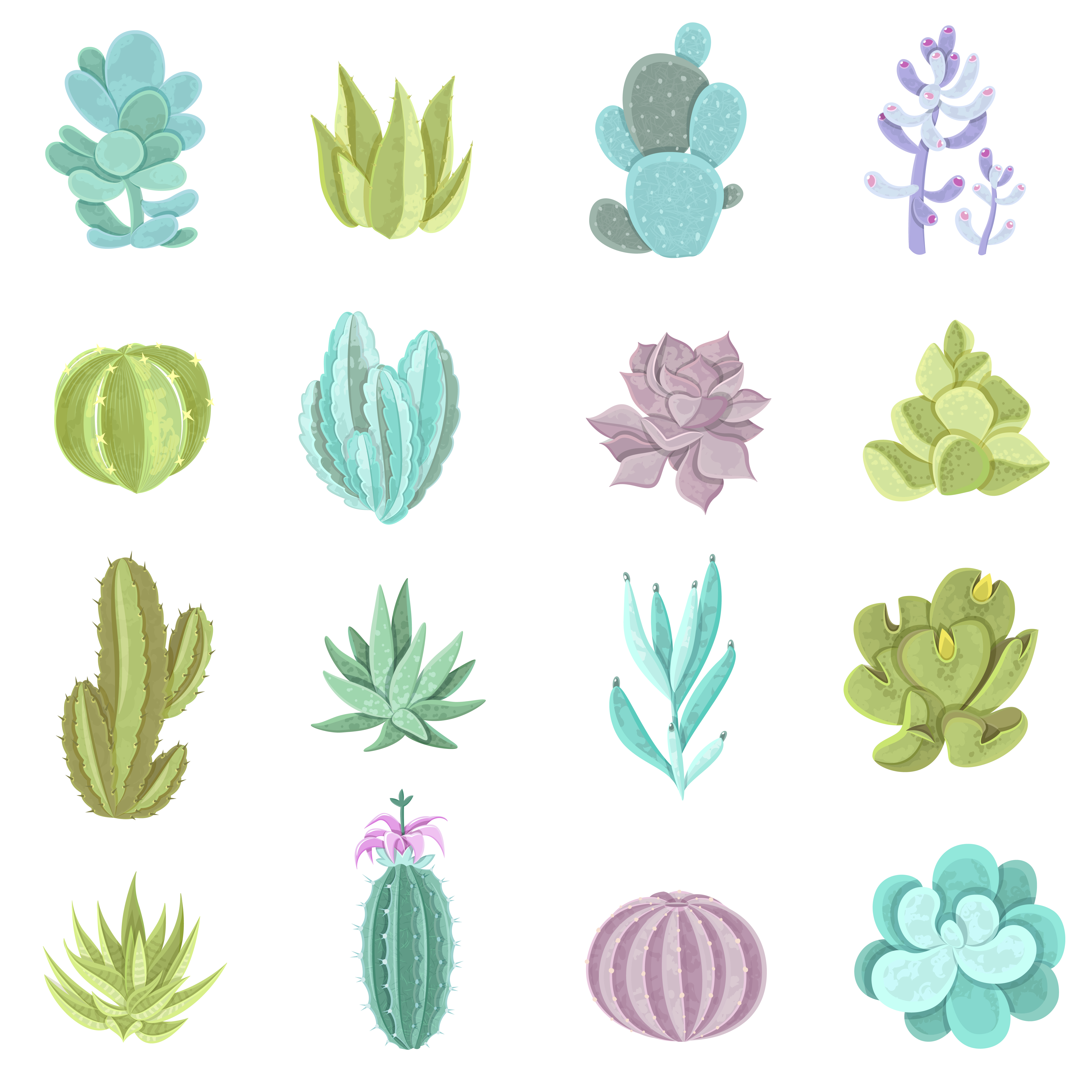 Cactus Icons Set 467038 Vector Art at Vecteezy Cactus Icons Set 467038 Vector Art at Vecteezy