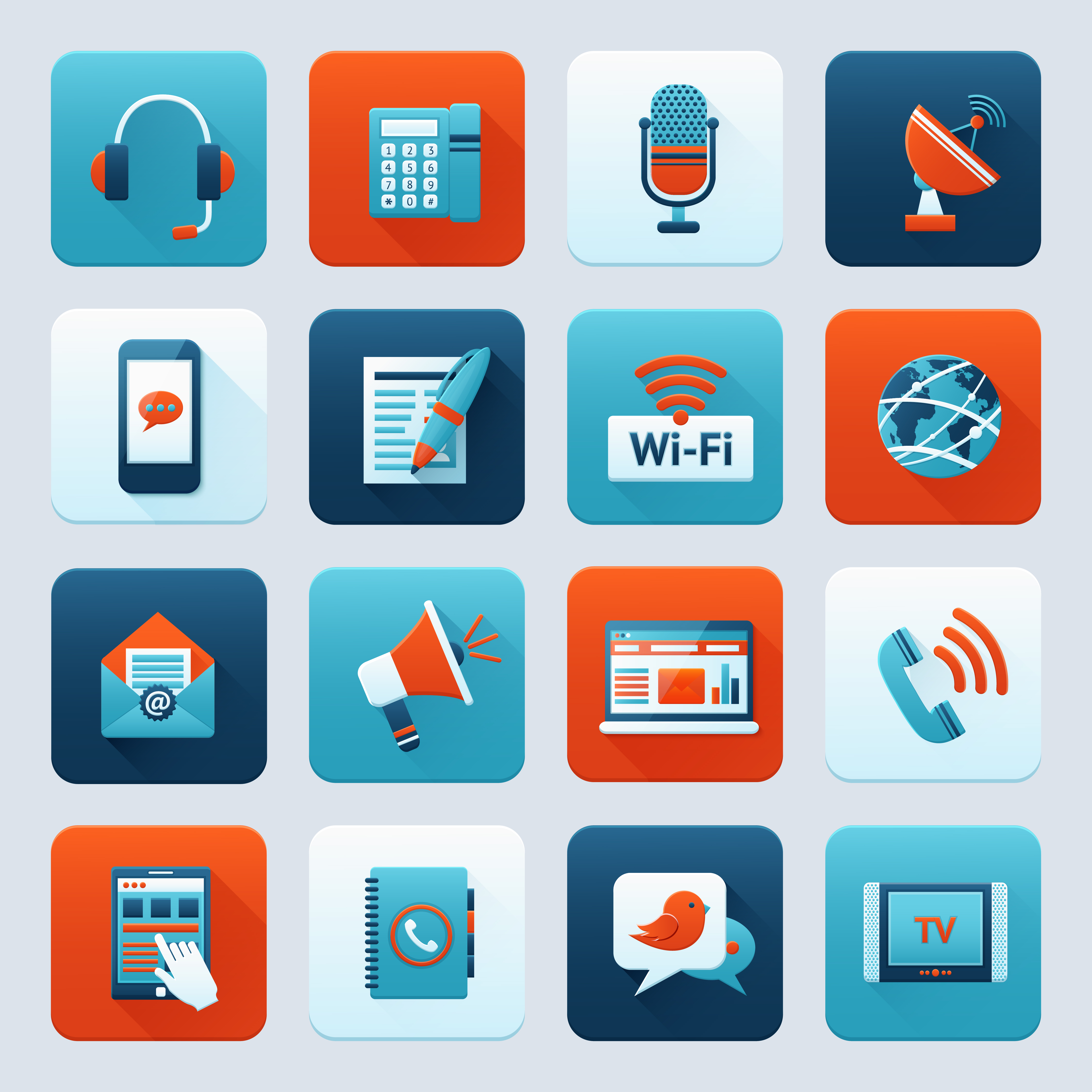 Communication icon set 467612 Vector Art at Vecteezy Communication icon set 467612 Vector Art at Vecteezy