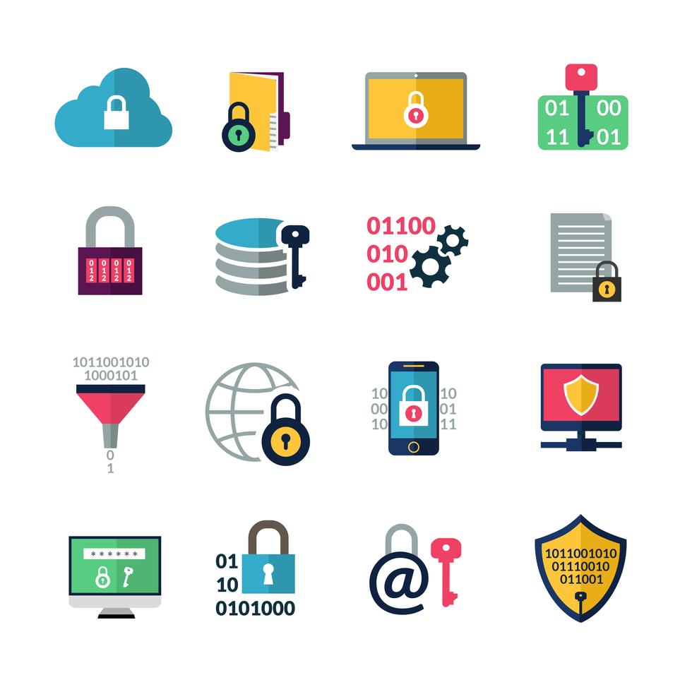Data Encryption Icons 467851 Vector Art at Vecteezy