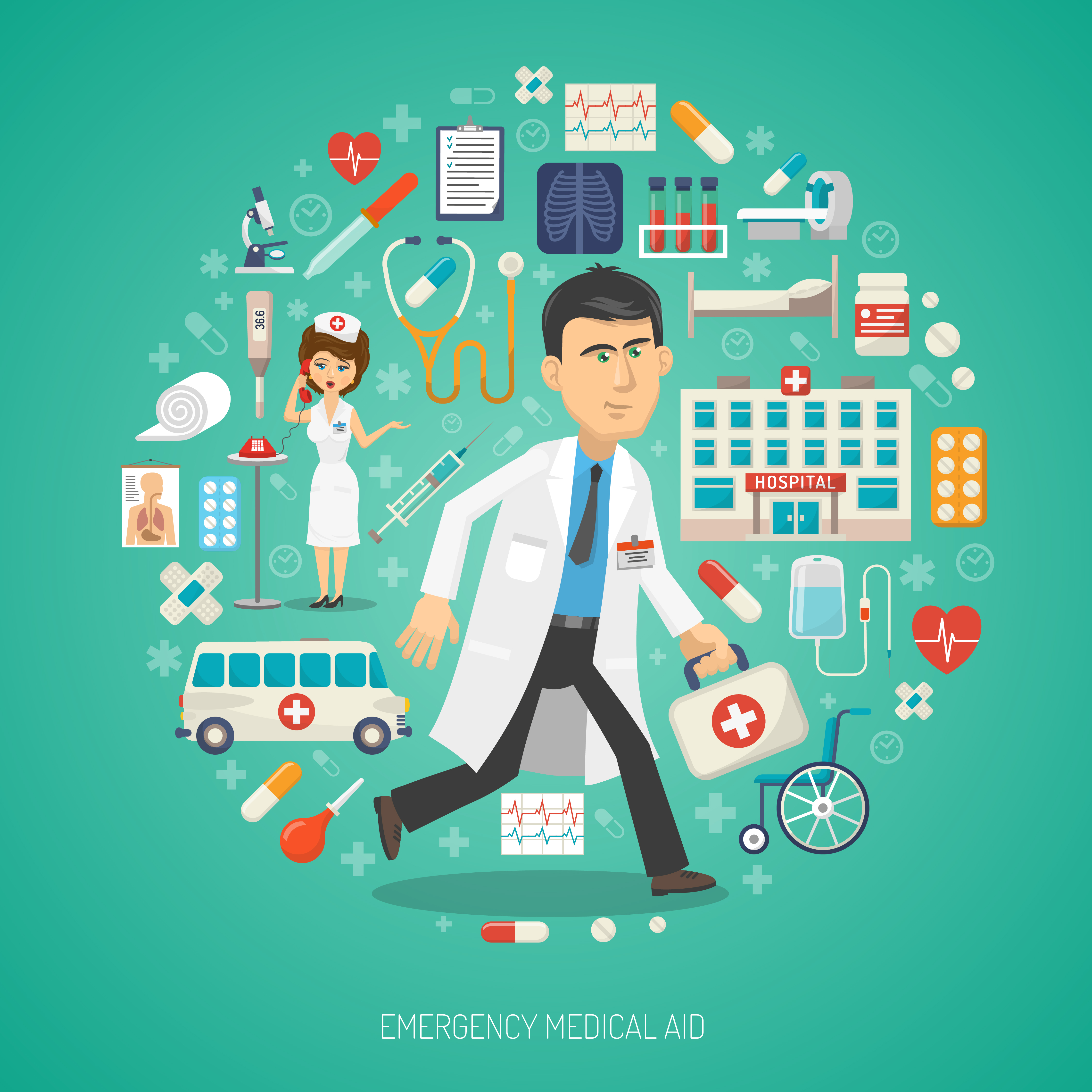 Medical Care Concept 468204 Vector Art At Vecteezy