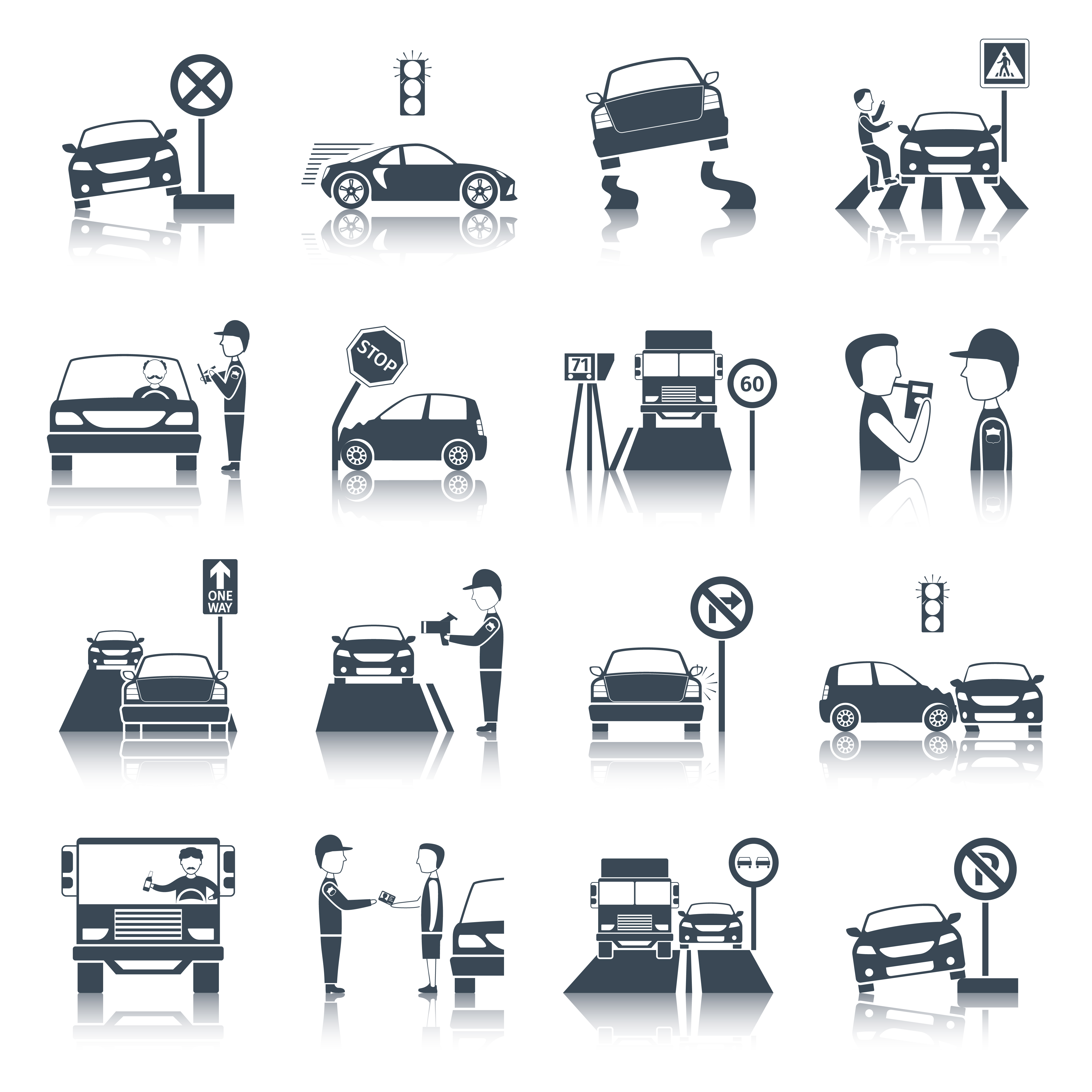 Traffic Violation Icons Set 468877 Vector Art at Vecteezy Traffic Violation Icons Set 468877 Vector Art at Vecteezy