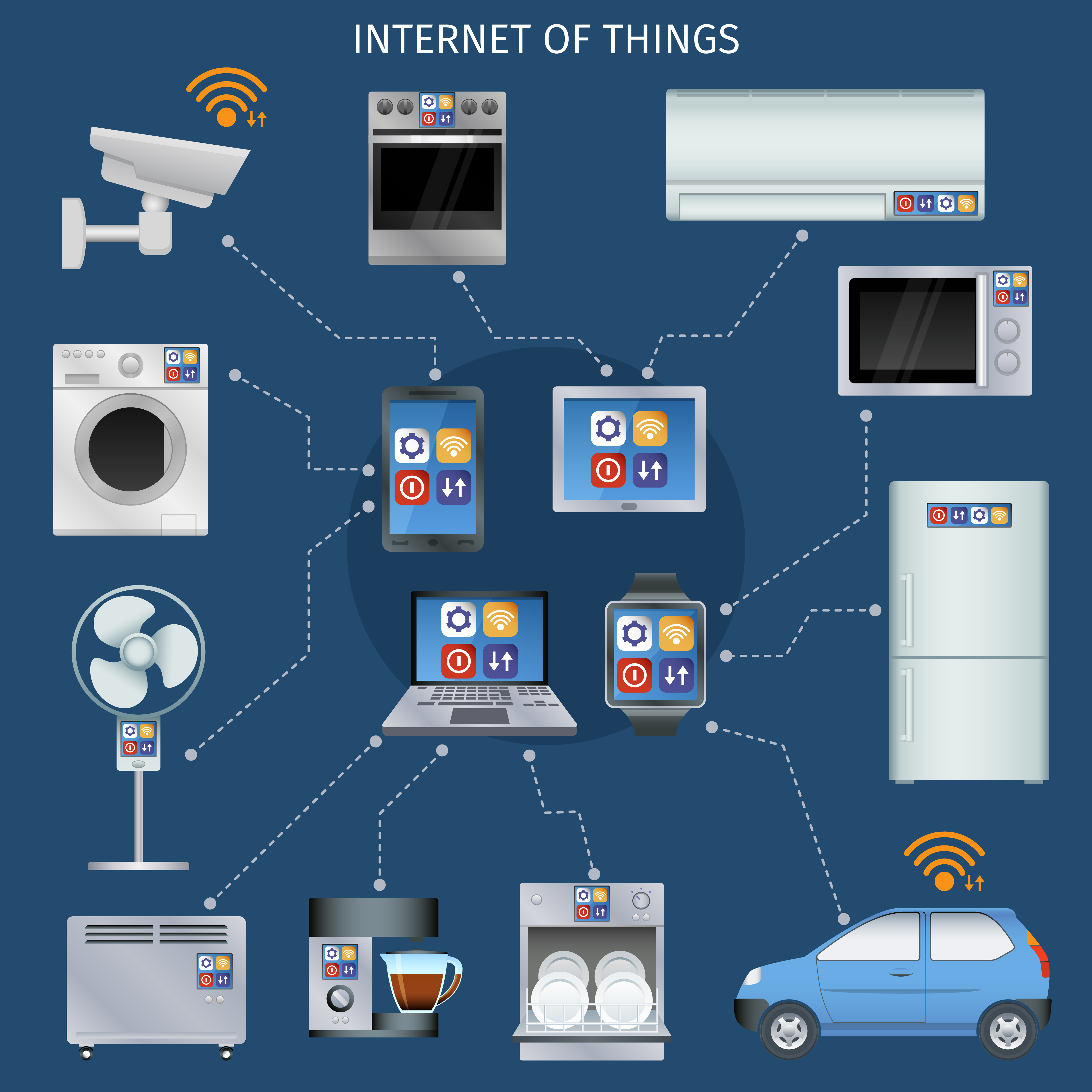 Internet of things infographic icons set 469341 Vector Art at Vecteezy