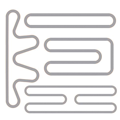 Simple Race Track Shape Set 470790 Vector Art at Vecteezy