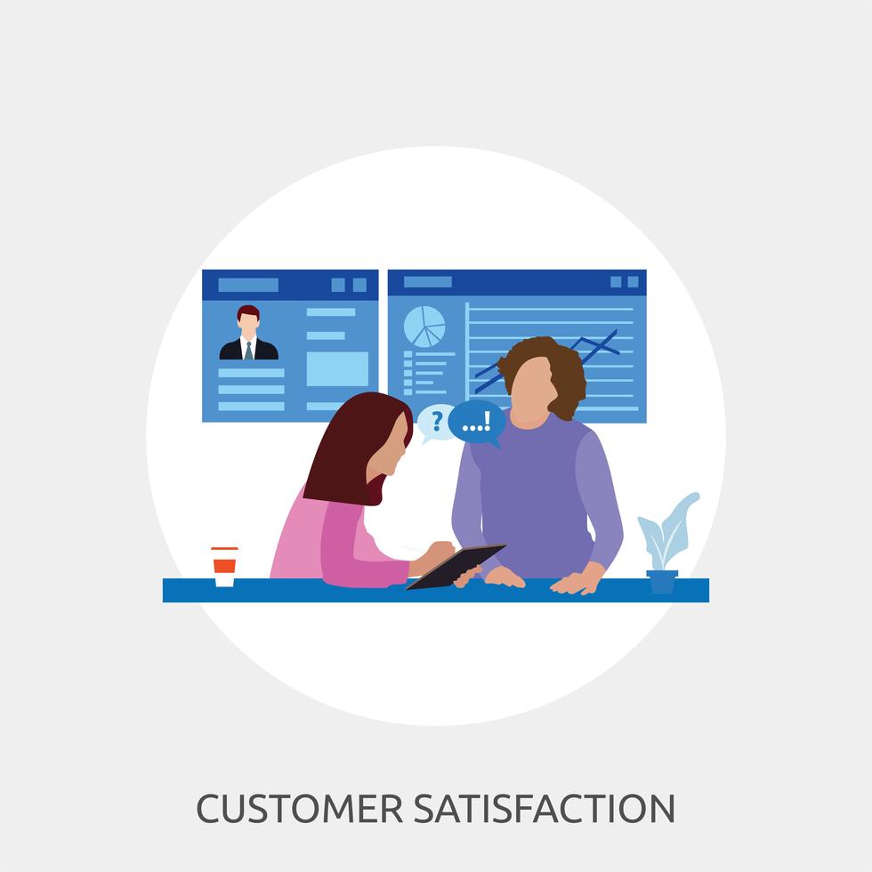 Customer Satisfaction Conceptual illustration Design 473706 Vector Art ...