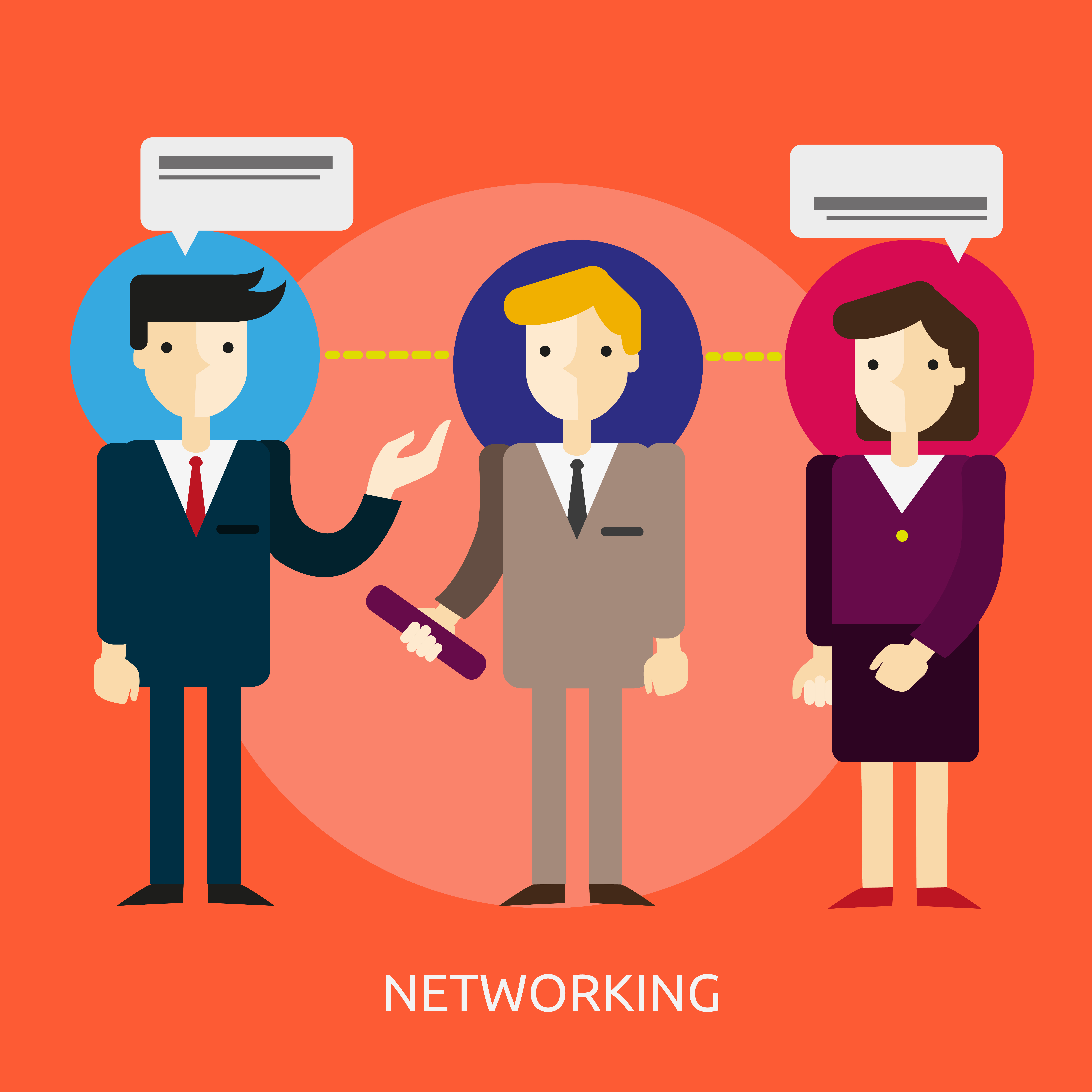 Networking Conceptual Illustration Design 474355 Vector Art At Vecteezy