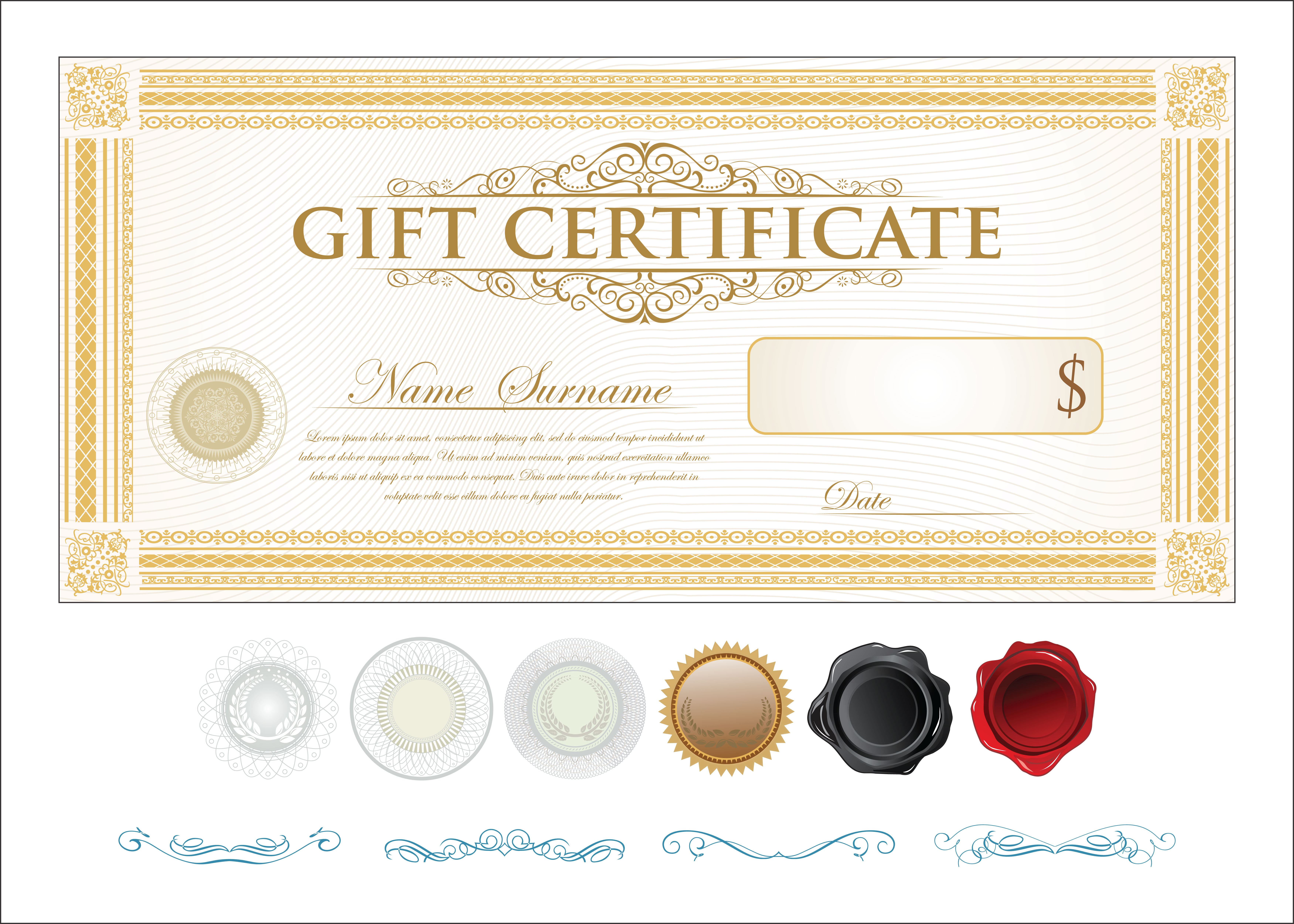 Certificate 475489 Vector Art At Vecteezy