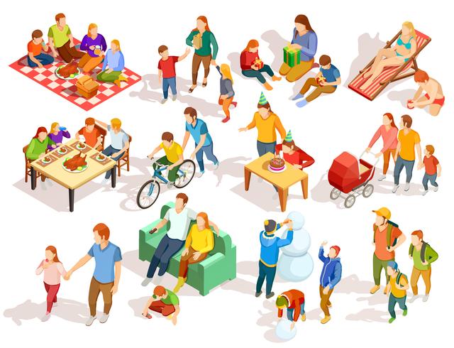 Family Isometric Icons Set 475693 Vector Art at Vecteezy Family Isometric Icons Set 475693 Vector Art at Vecteezy