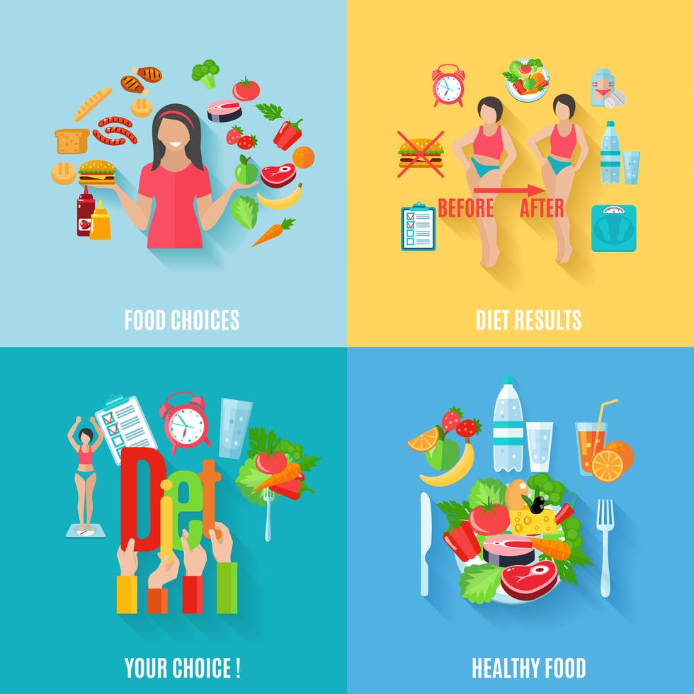 Healthy diet 476121 Vector Art at Vecteezy