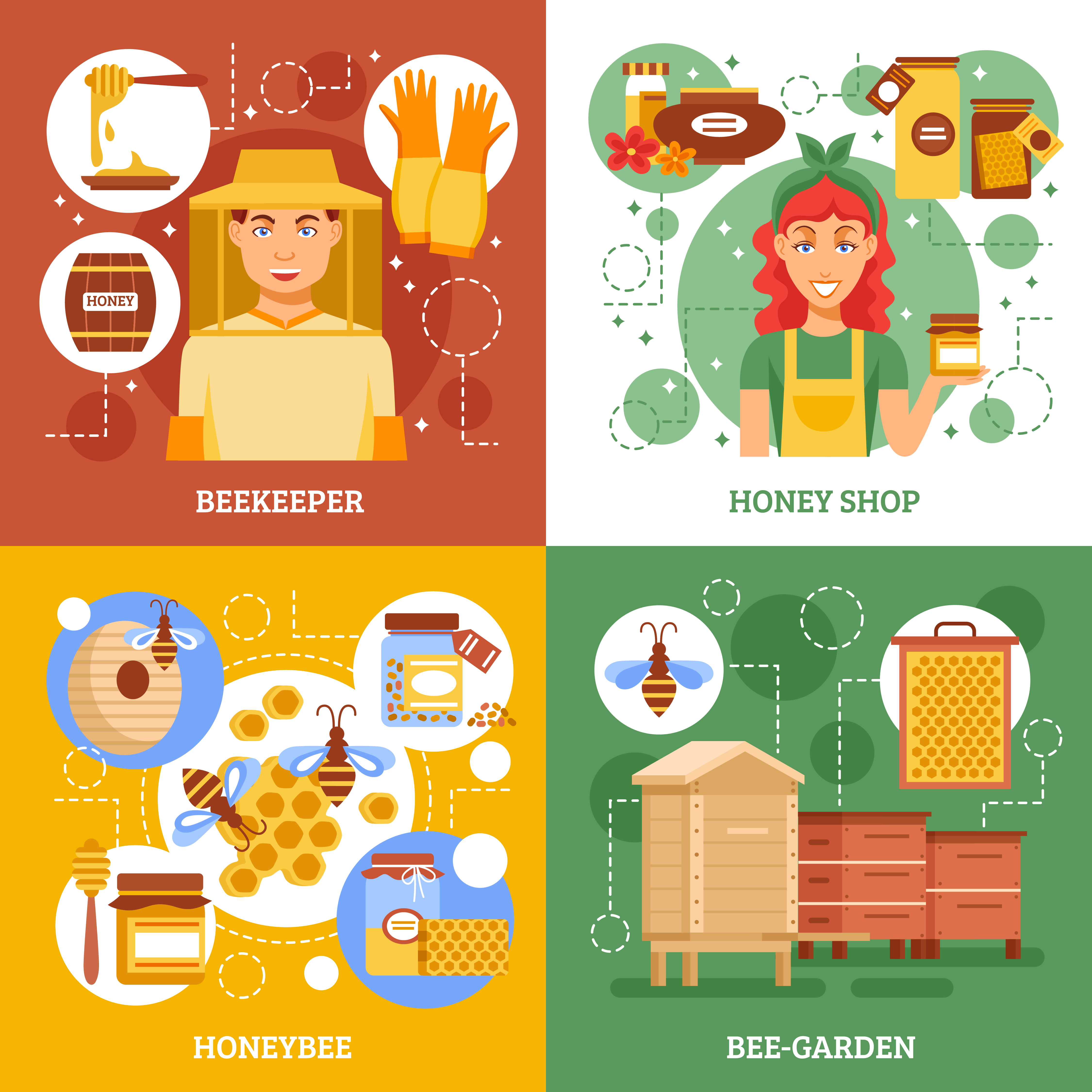 Beekeeping Design Concept 477692 Vector Art at Vecteezy Beekeeping Design Concept 477692 Vector Art at Vecteezy