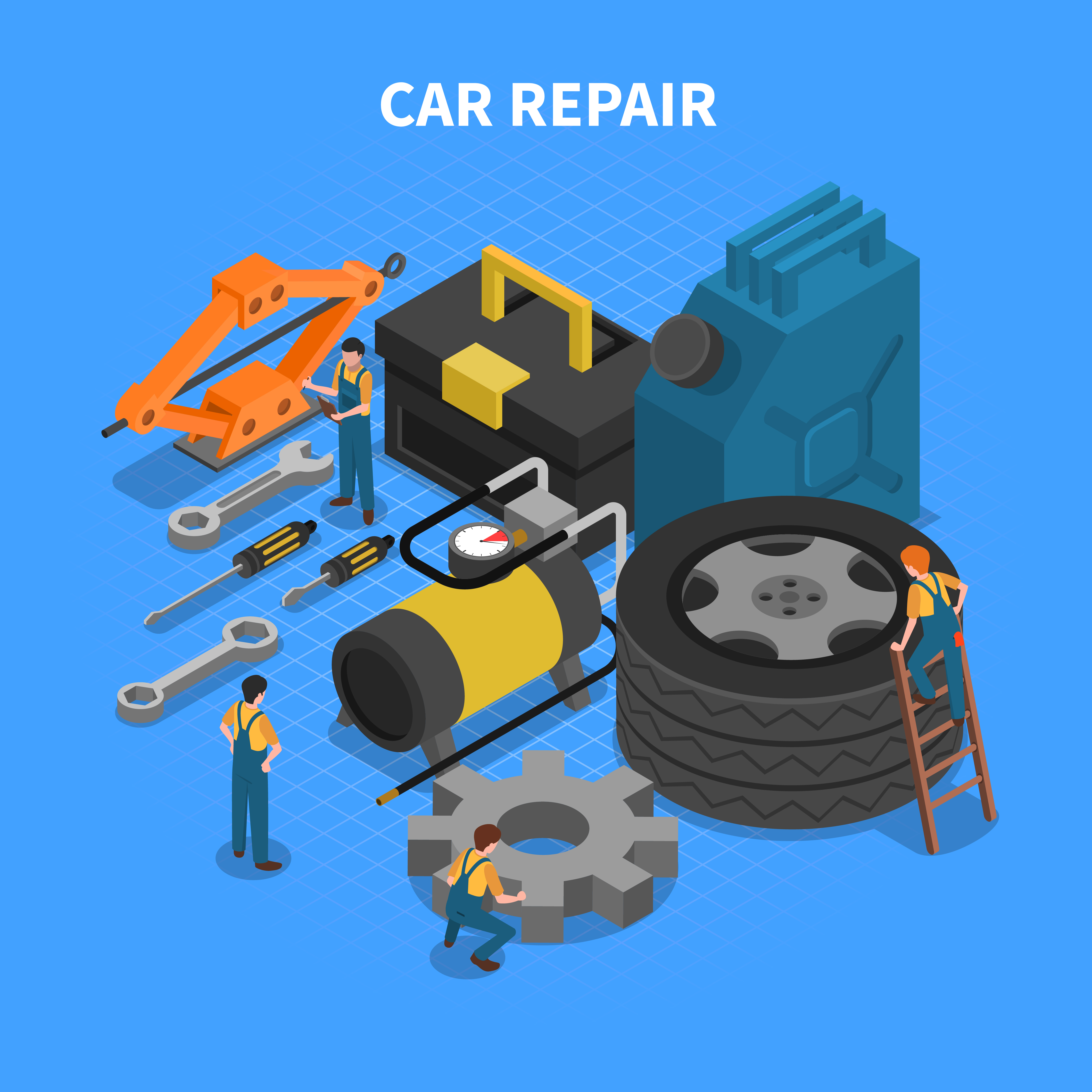 Car Repair Tools Clipart