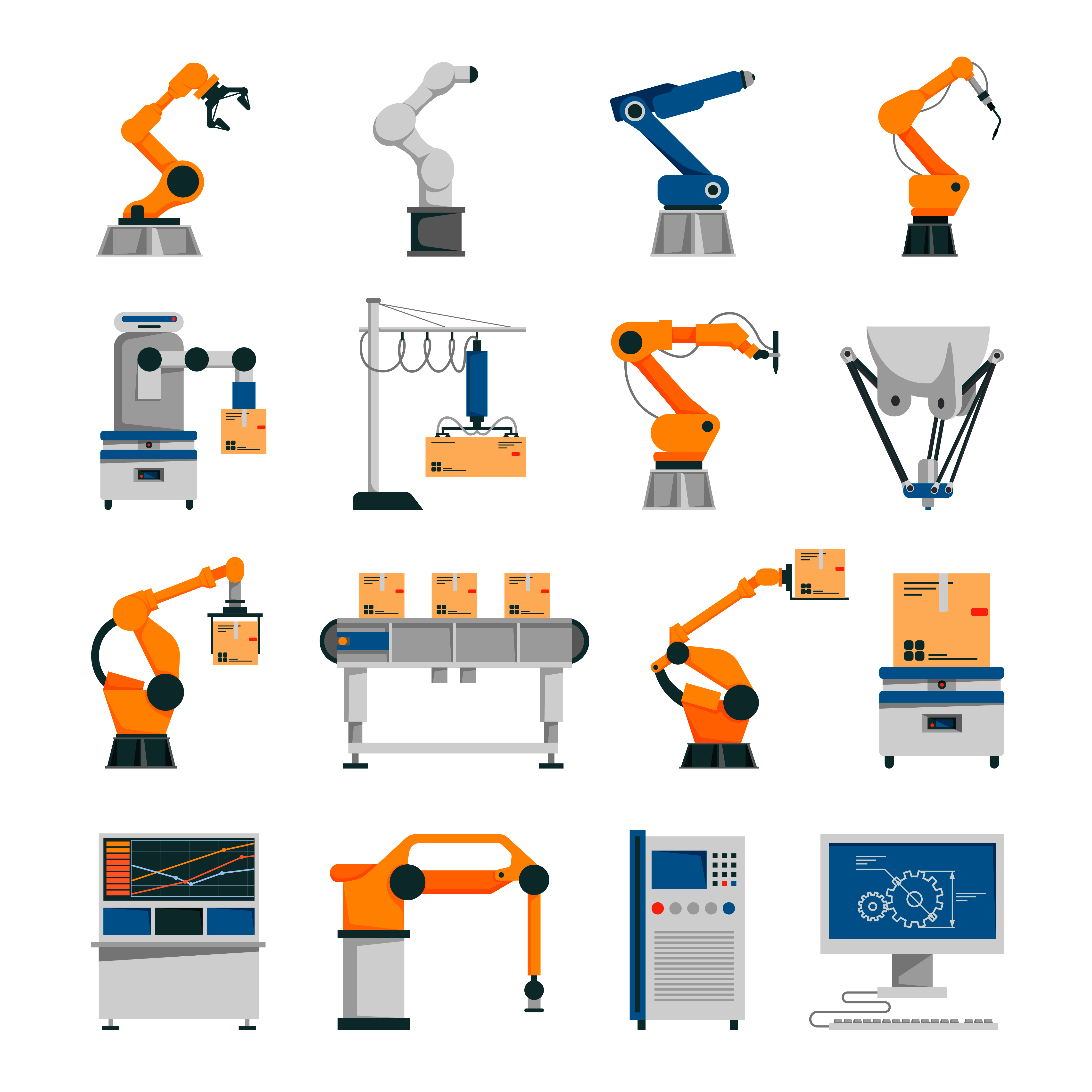 Automation Icons Set 479240 Vector Art at Vecteezy Automation Icons Set 479240 Vector Art at Vecteezy