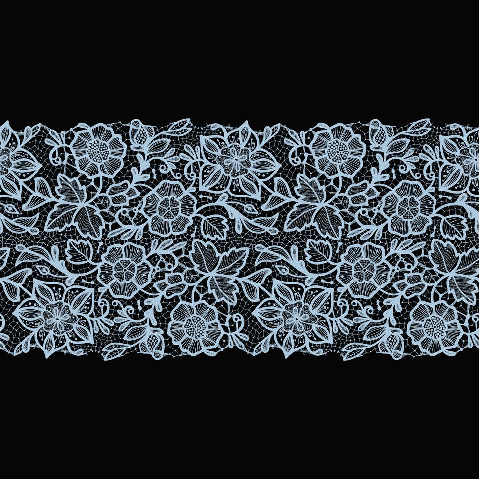 Abstract lace ribbon seamless pattern with elements flowers. 479884 ...