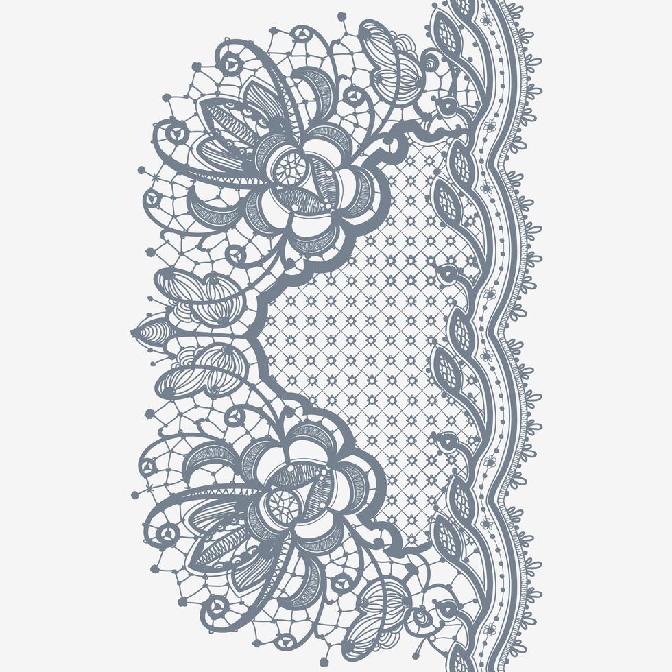 Abstract Lace Ribbon Vertical Seamless Pattern. 480012 Vector Art at ...