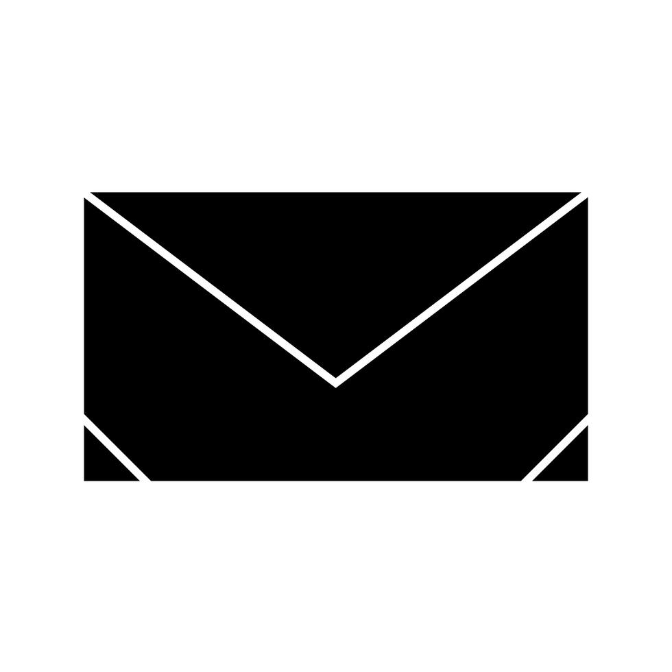 Envelope Glyph Black Icon 480031 Vector Art at Vecteezy