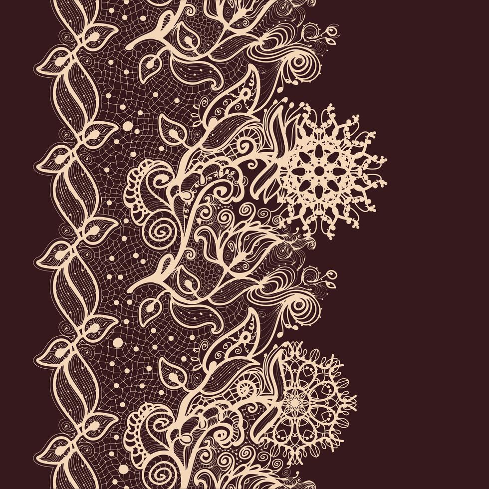 Abstract Lace Ribbon Vertical Seamless Pattern. 480079 Vector Art at ...