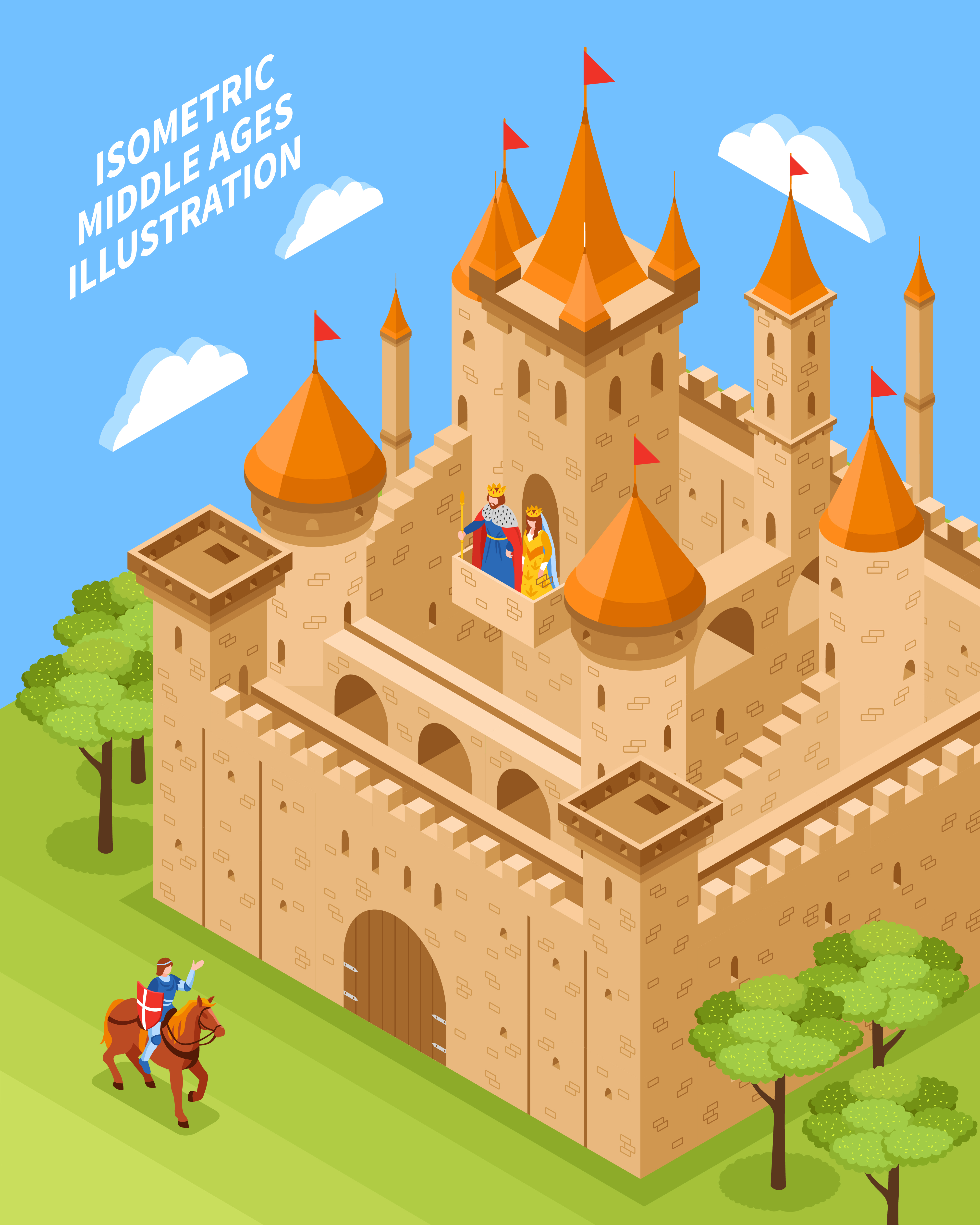 Royal Castle Composition 482556 Vector Art at Vecteezy