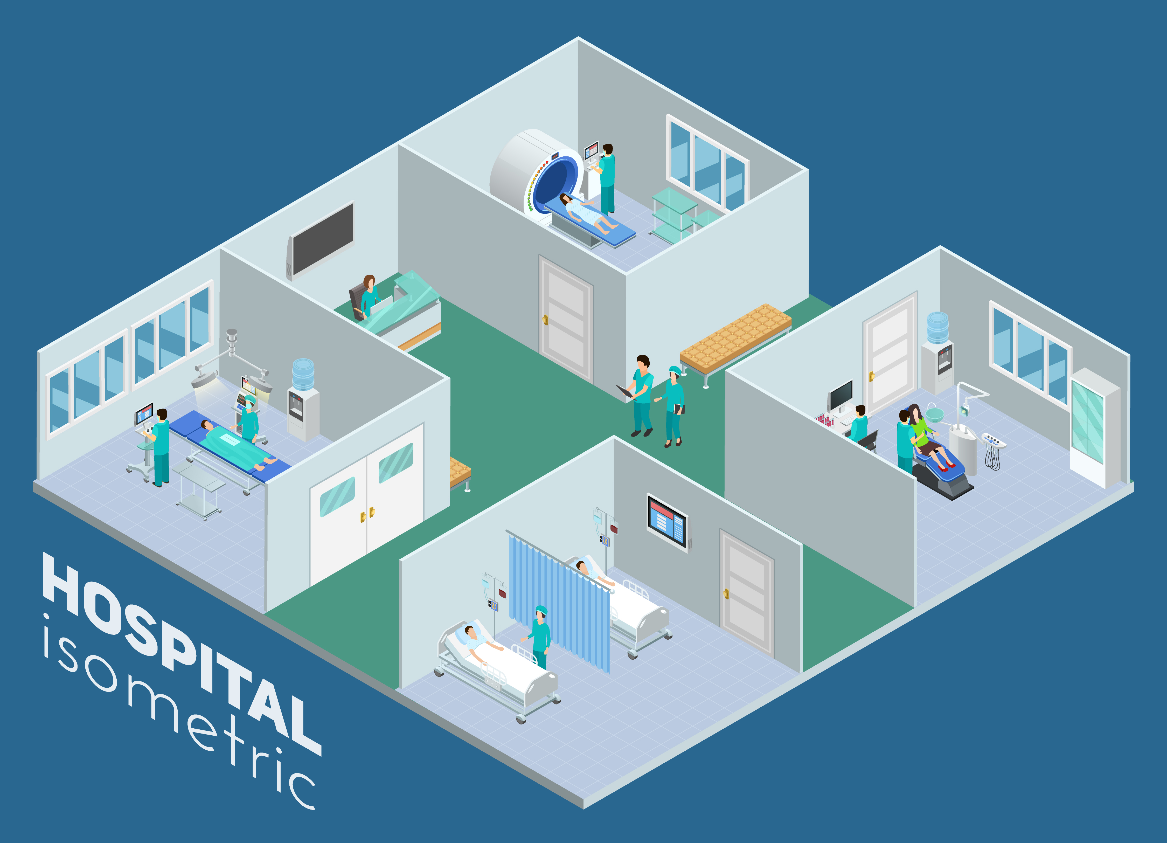 Isometric Medical Hospital Interior View Poster 483943 Vector Art at ... Isometric Medical Hospital Interior View Poster 483943 Vector Art at ...