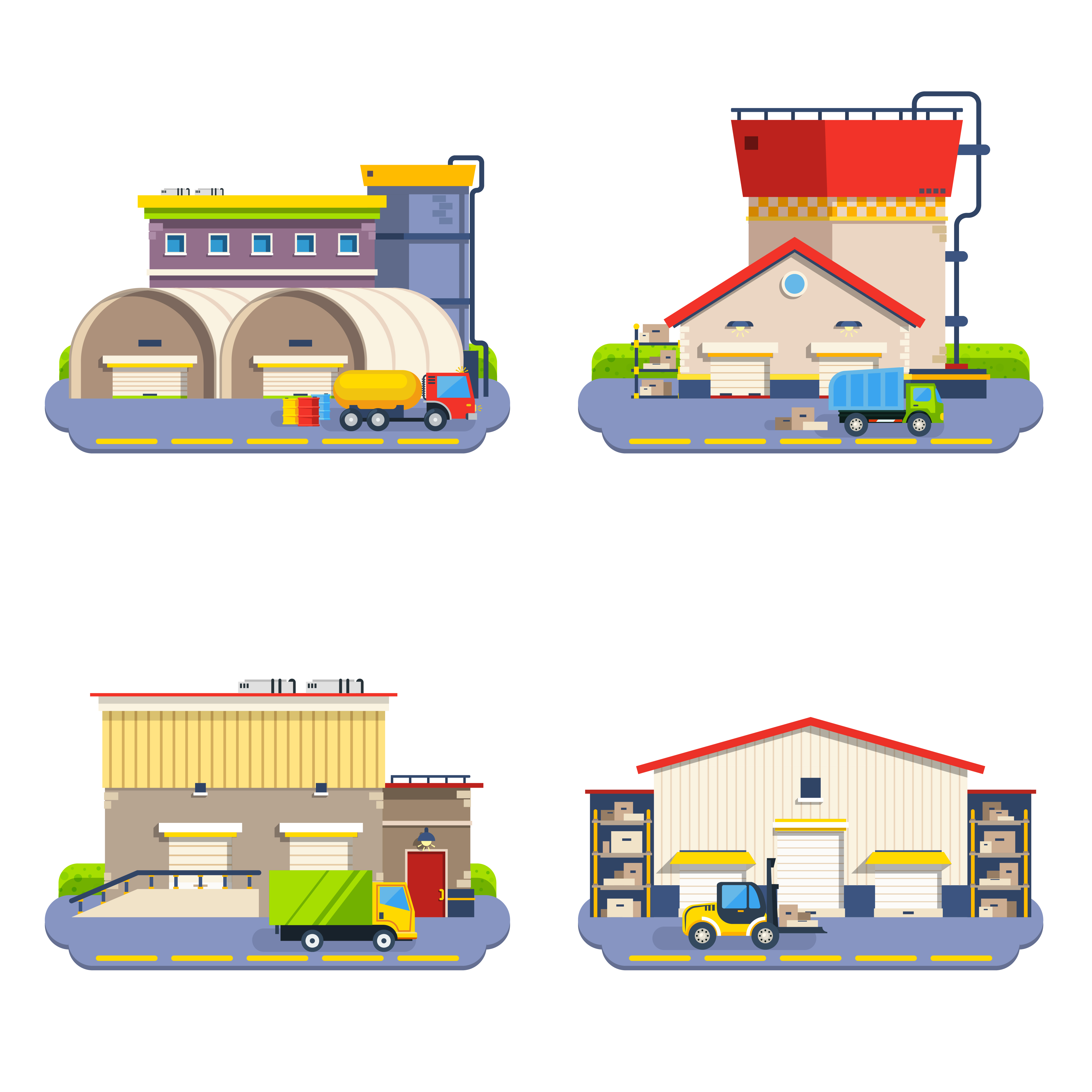 Warehouse Flat Icons Set 484187 Vector Art at Vecteezy Warehouse Flat Icons Set 484187 Vector Art at Vecteezy